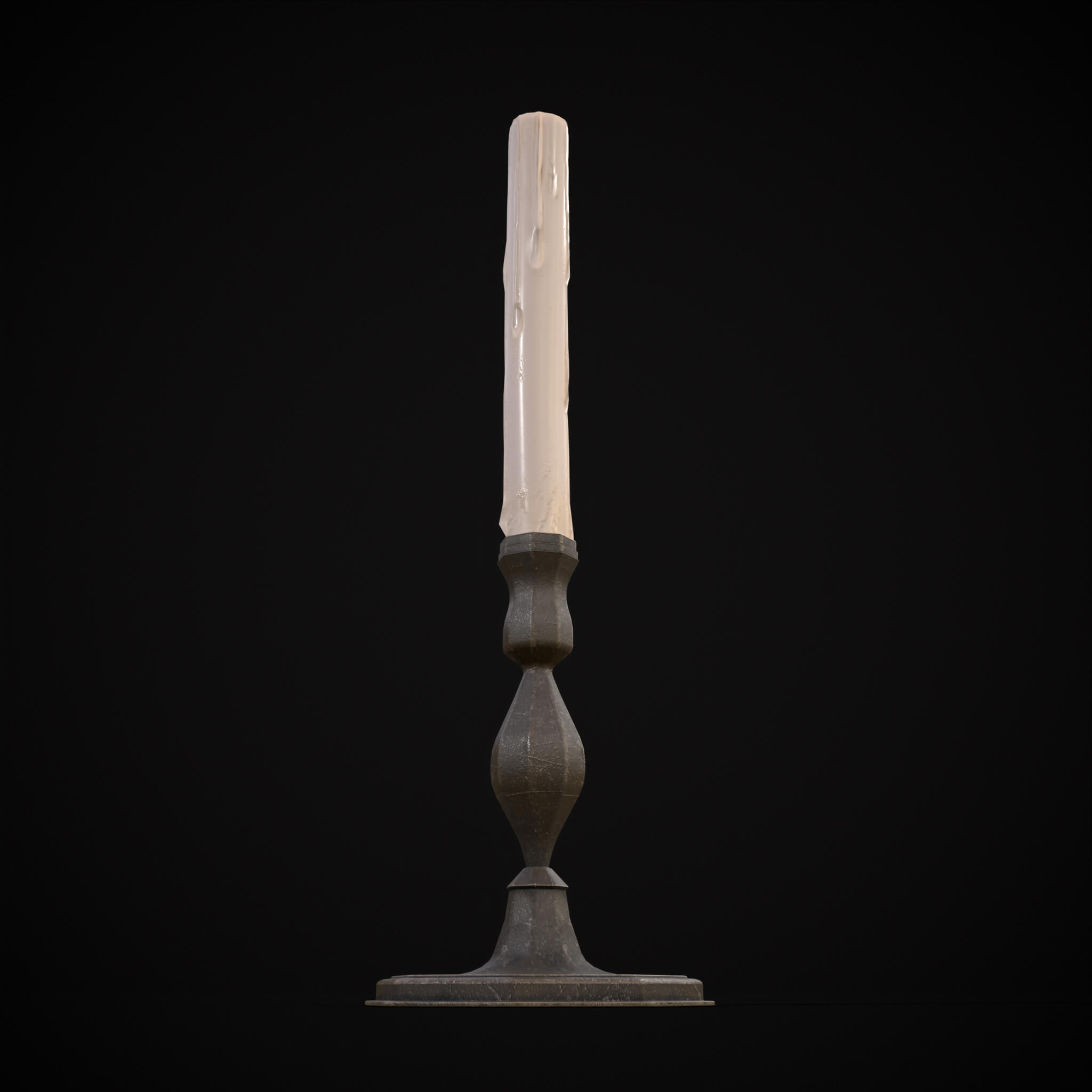 Tall Octagonal Candle Stick - 3D Model by Get Dead Entertainment