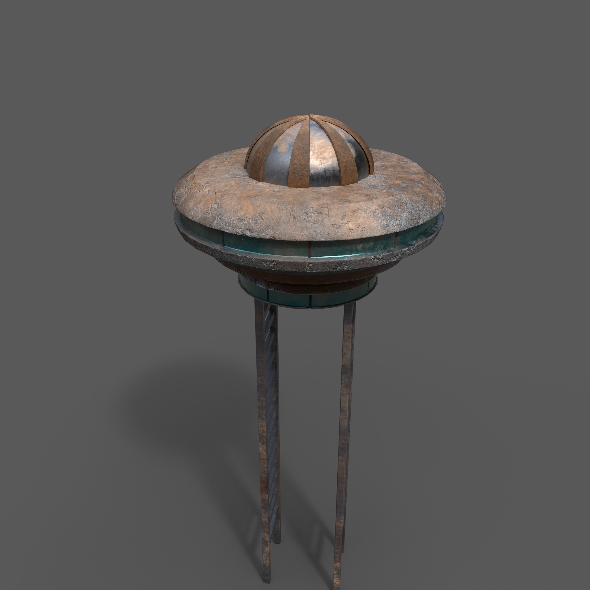Tall Sci-fi Building 3D Model by Get Dead Entertainment