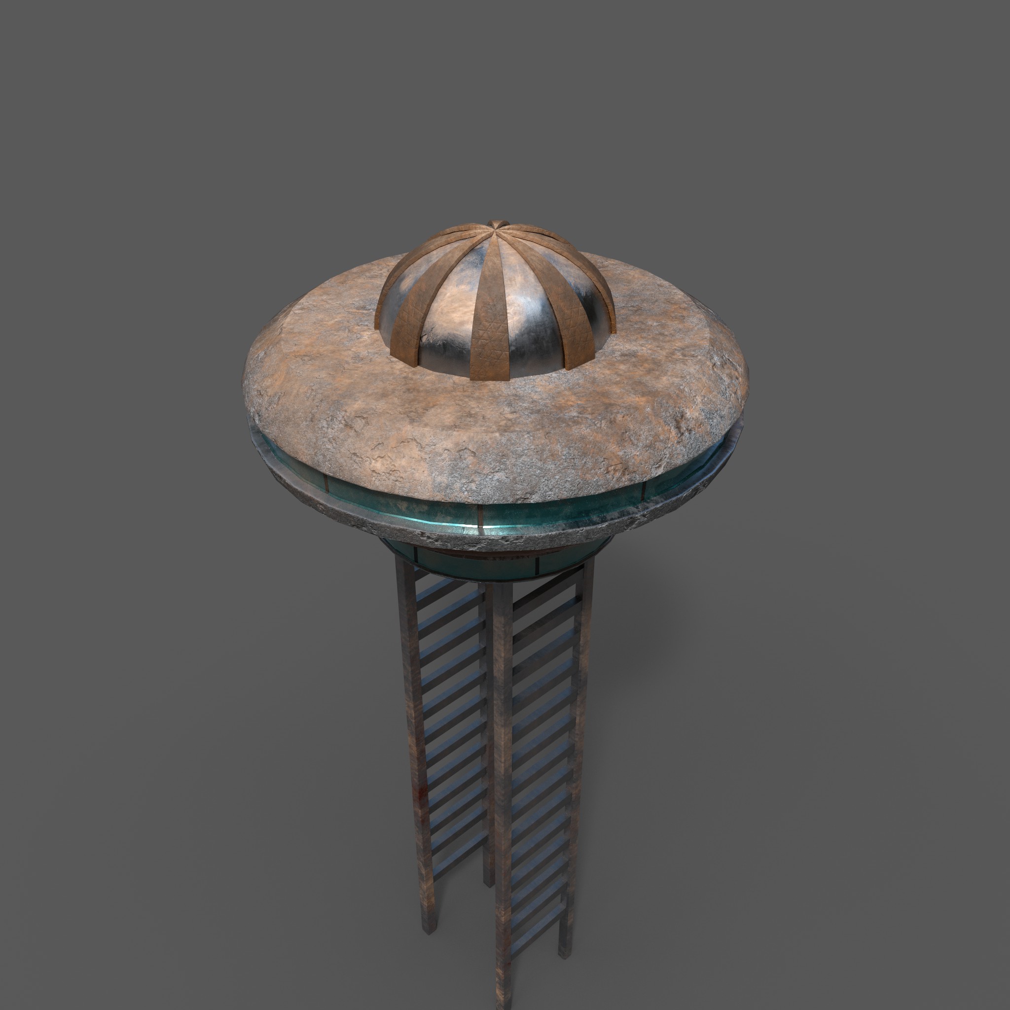 Tall Sci-fi Building 3D Model by Get Dead Entertainment