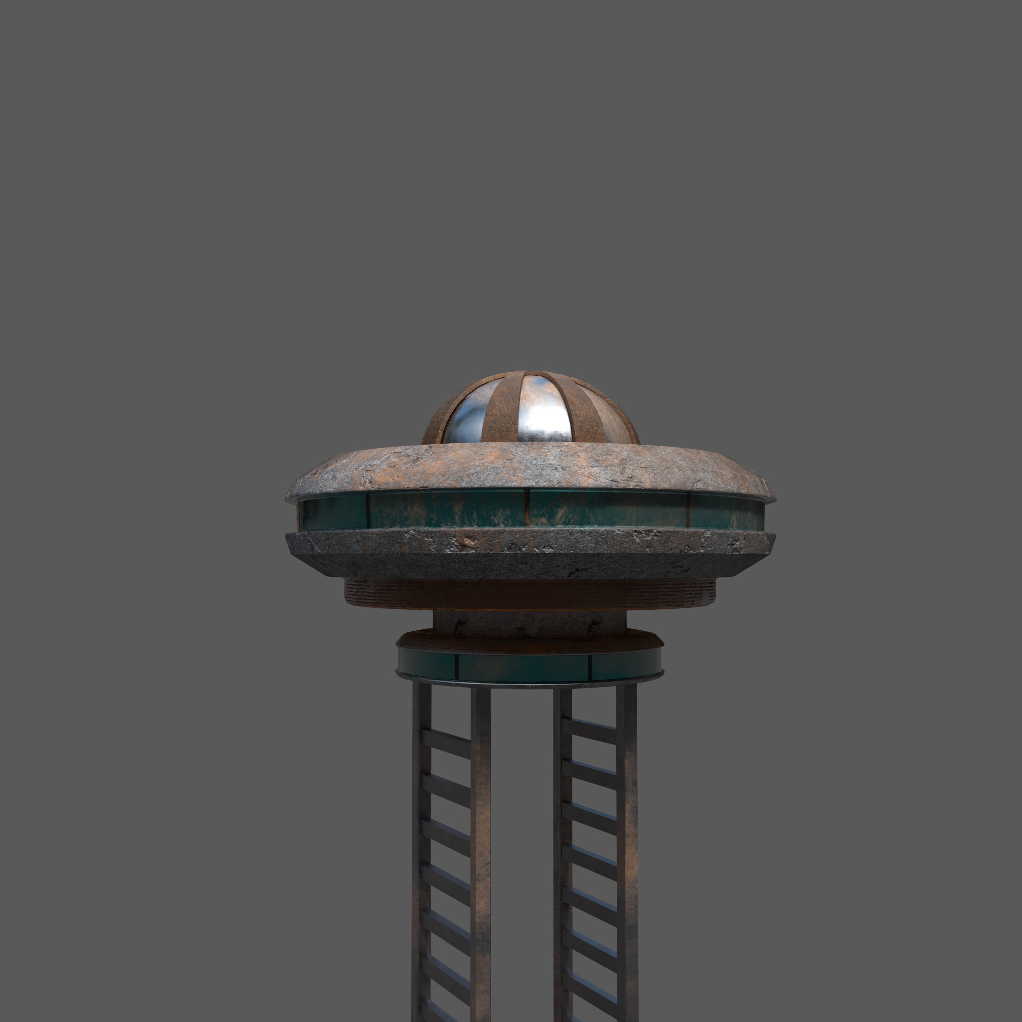 Tall Sci-fi Building 3D Model by Get Dead Entertainment