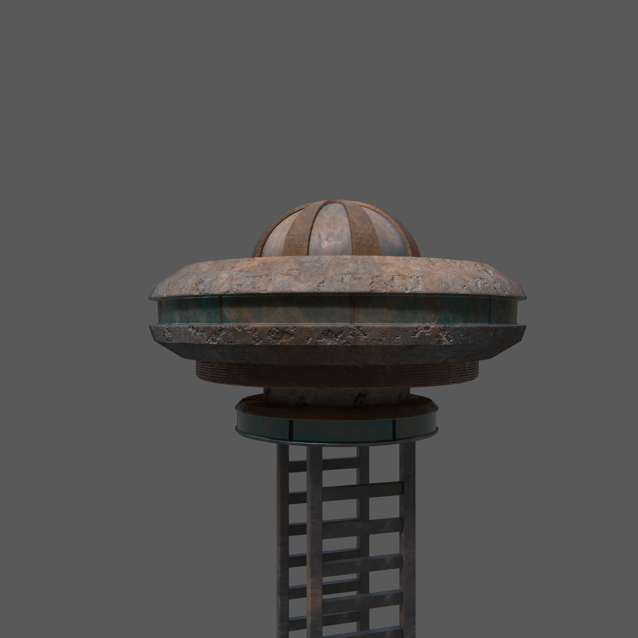 Tall Sci-fi Building 3D Model by Get Dead Entertainment