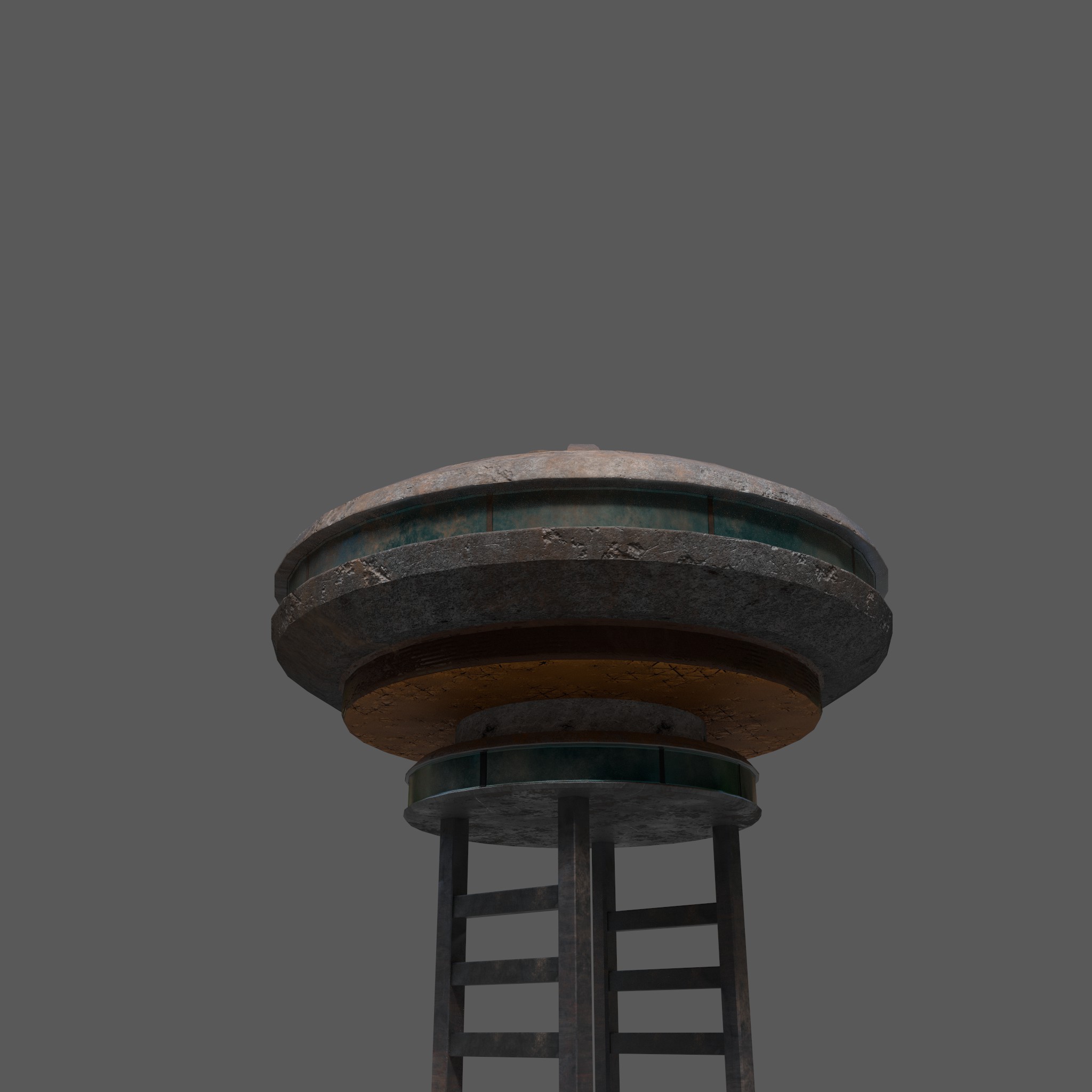Tall Sci-fi Building 3D Model by Get Dead Entertainment