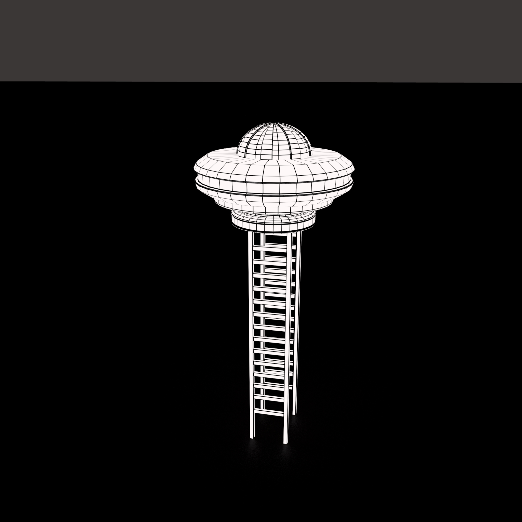 Tall Sci-fi Building 3D Model by Get Dead Entertainment