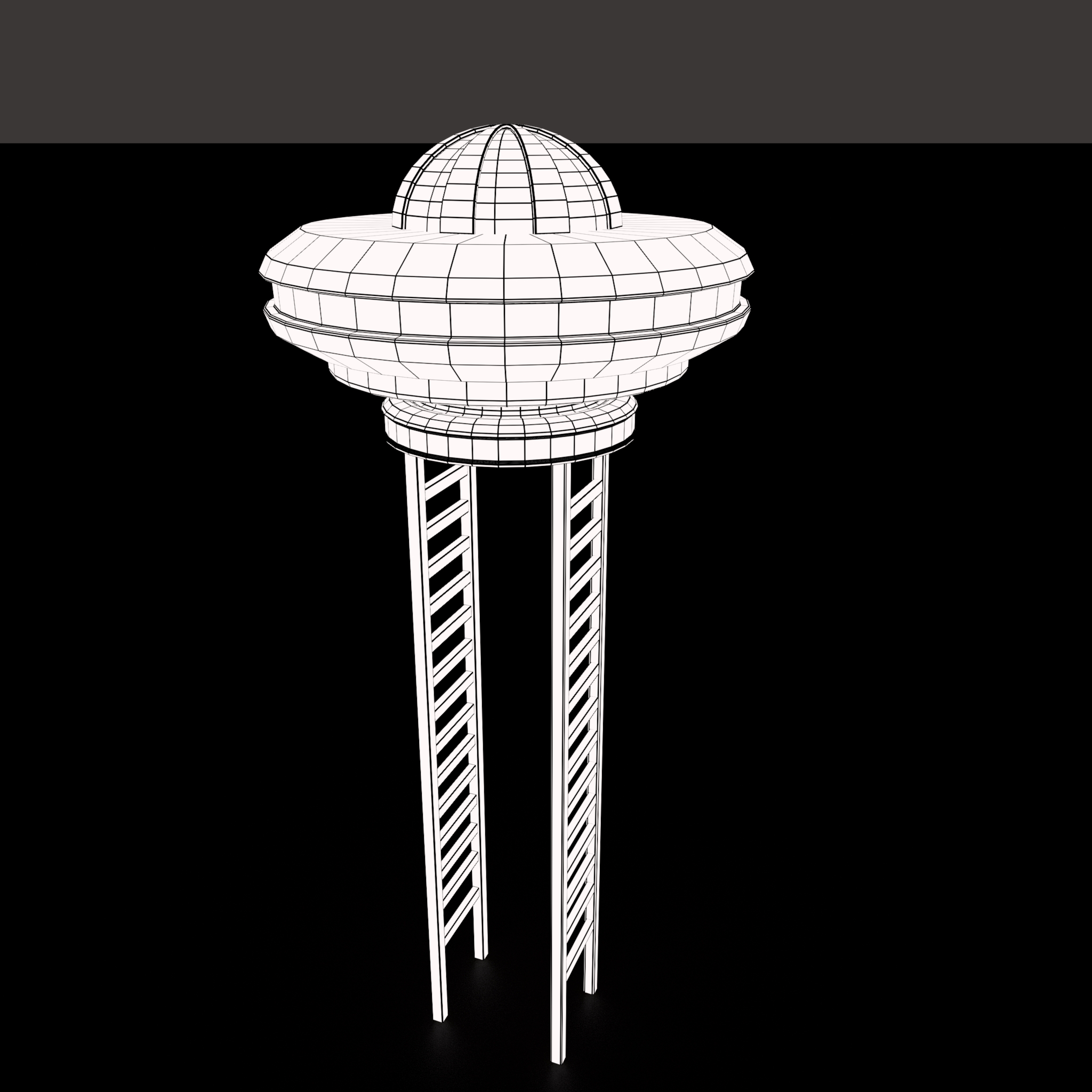 Tall Sci-fi Building 3D Model by Get Dead Entertainment