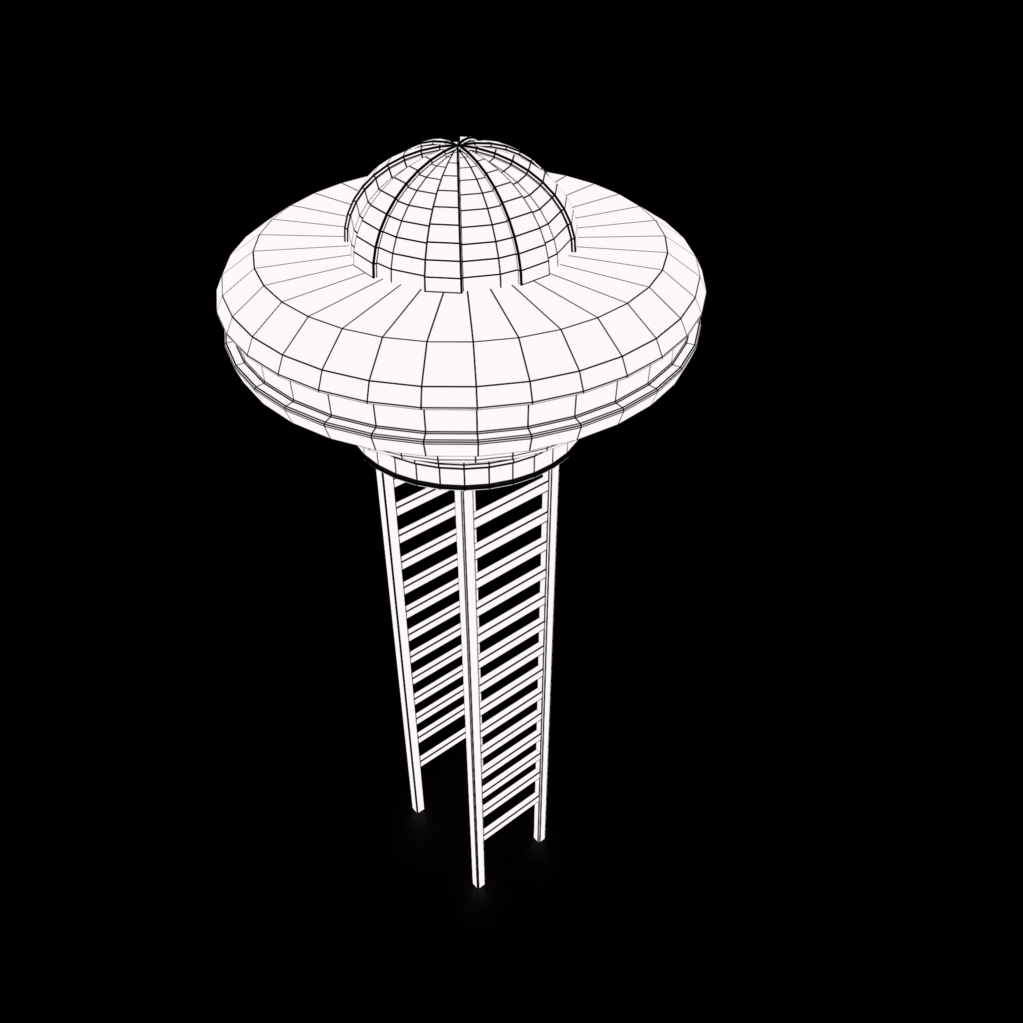 Tall Sci-fi Building 3D Model by Get Dead Entertainment