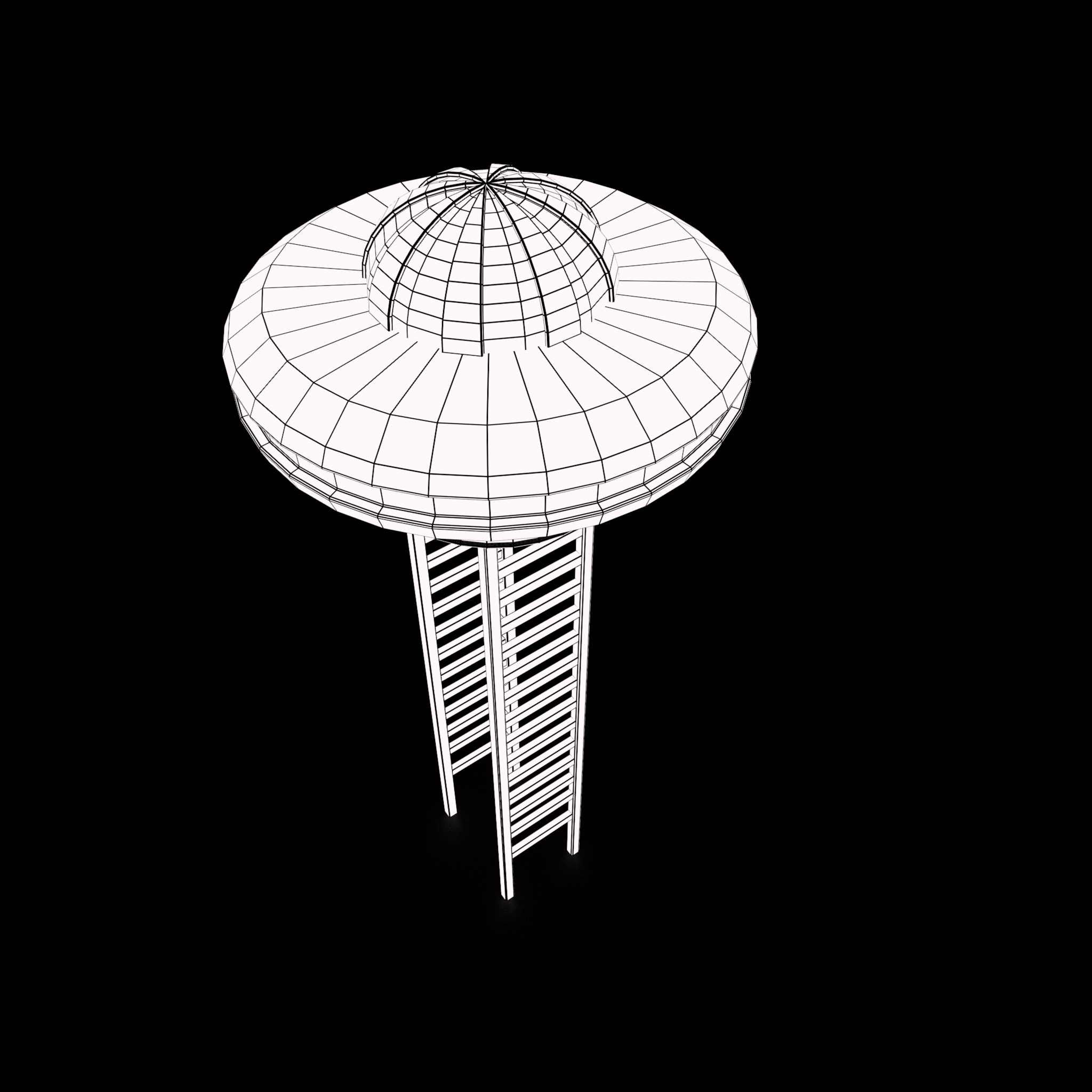 Tall Sci-fi Building 3D Model by Get Dead Entertainment