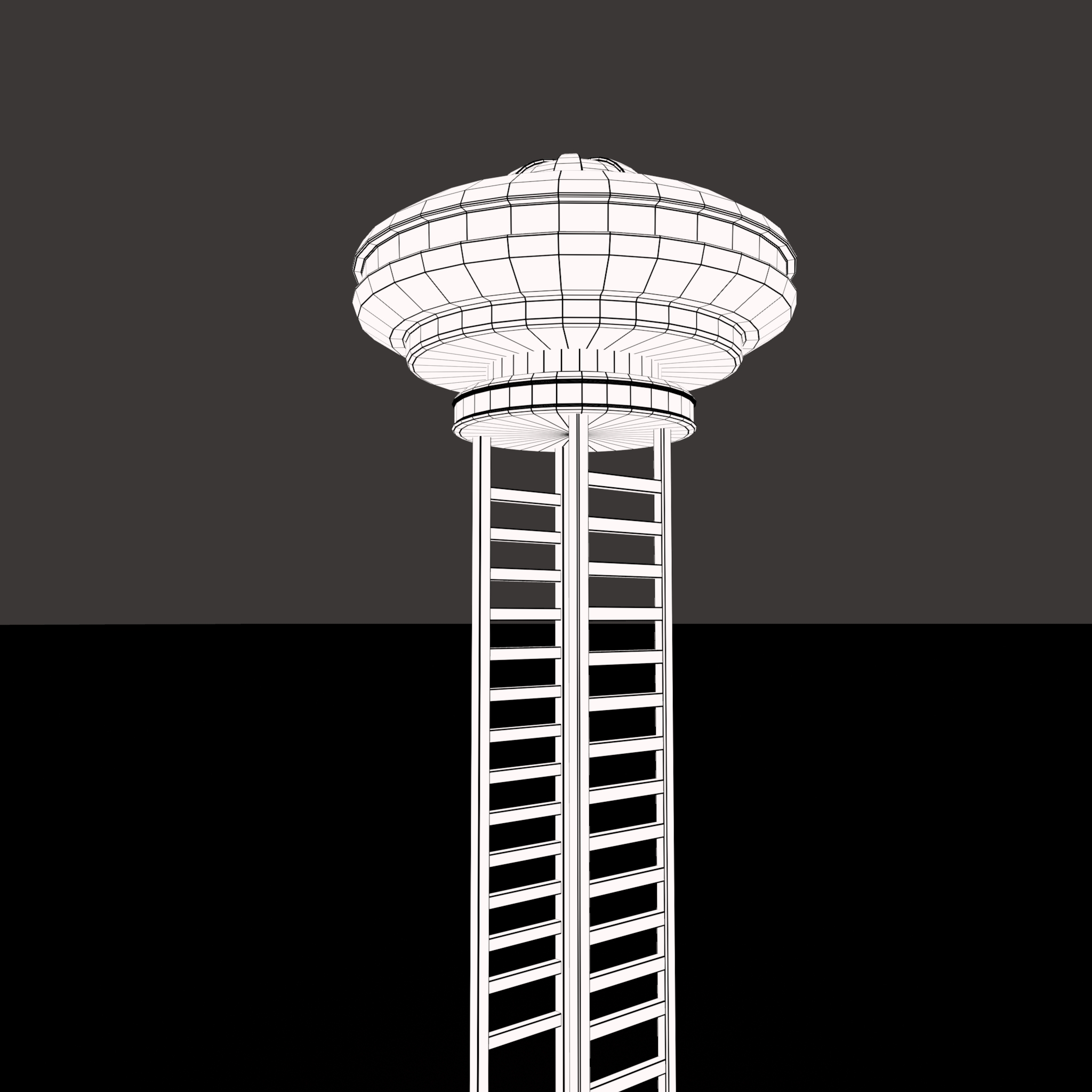 Tall Sci-fi Building 3D Model by Get Dead Entertainment