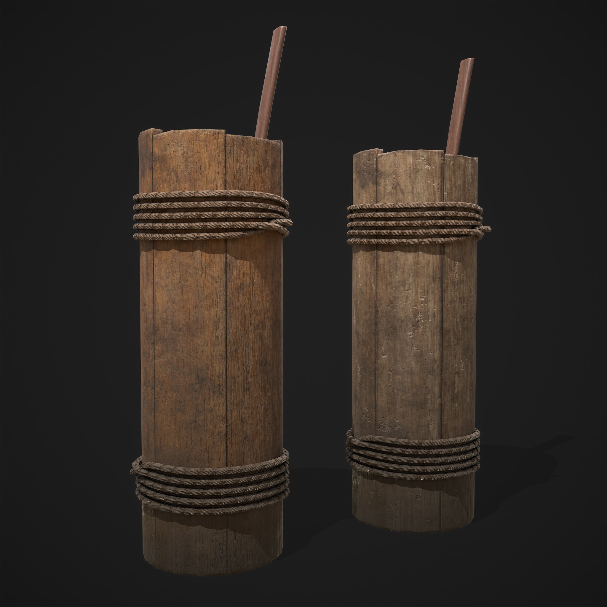 Tall Wall Water Container - 3D Model by Get Dead Entertainment