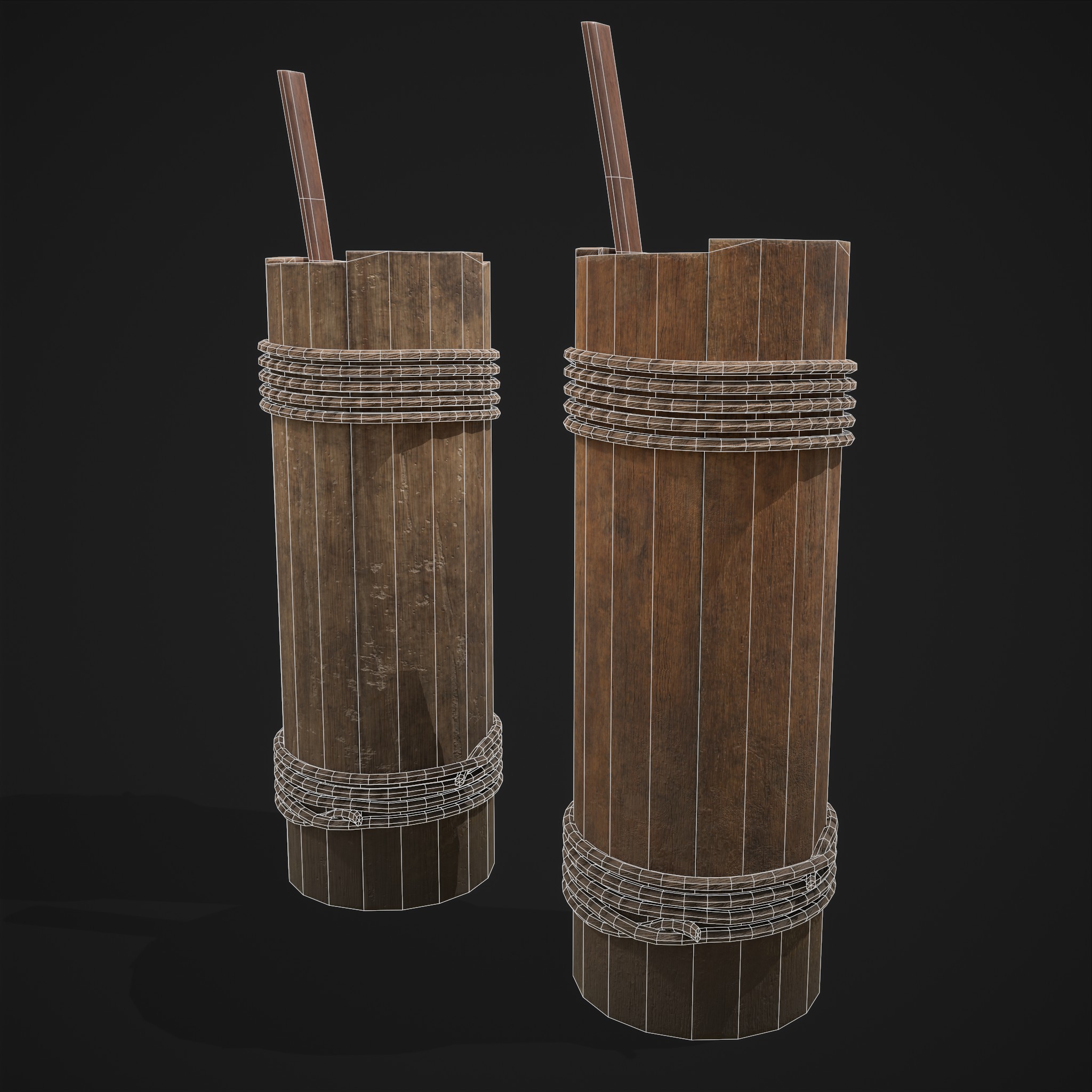 Tall Wall Water Container - 3D Model by Get Dead Entertainment