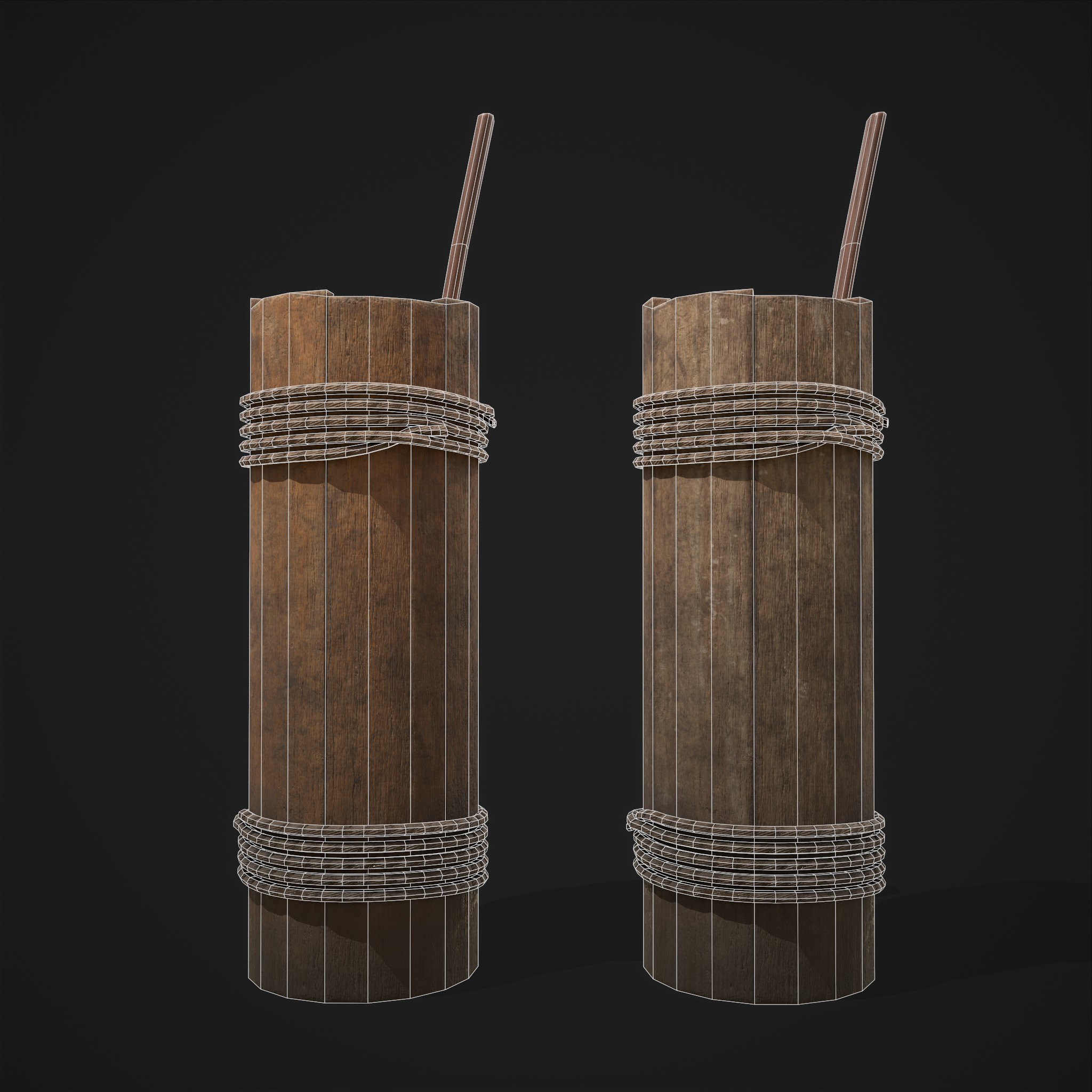 Tall Wall Water Container - 3D Model by Get Dead Entertainment