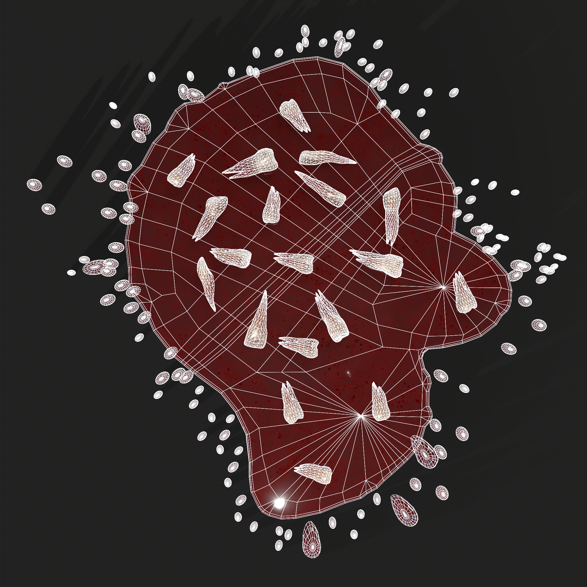 Teeth Bloody Pile - 3D Model by Get Dead Entertainment