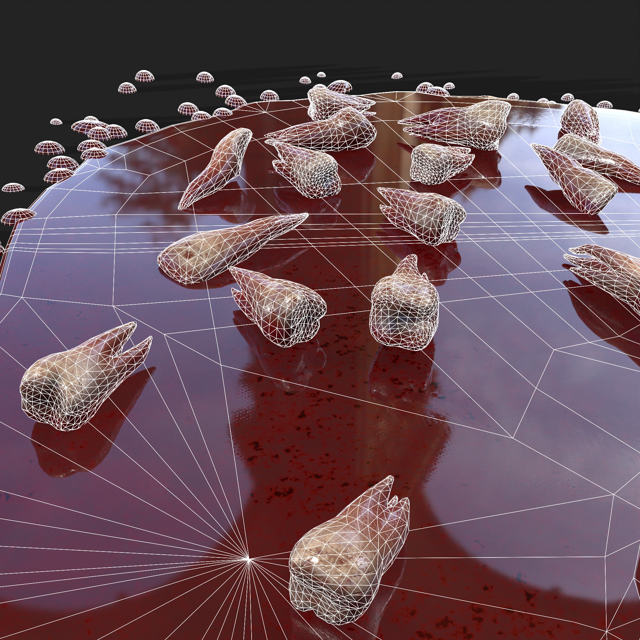 Teeth Bloody Pile - 3D Model by Get Dead Entertainment