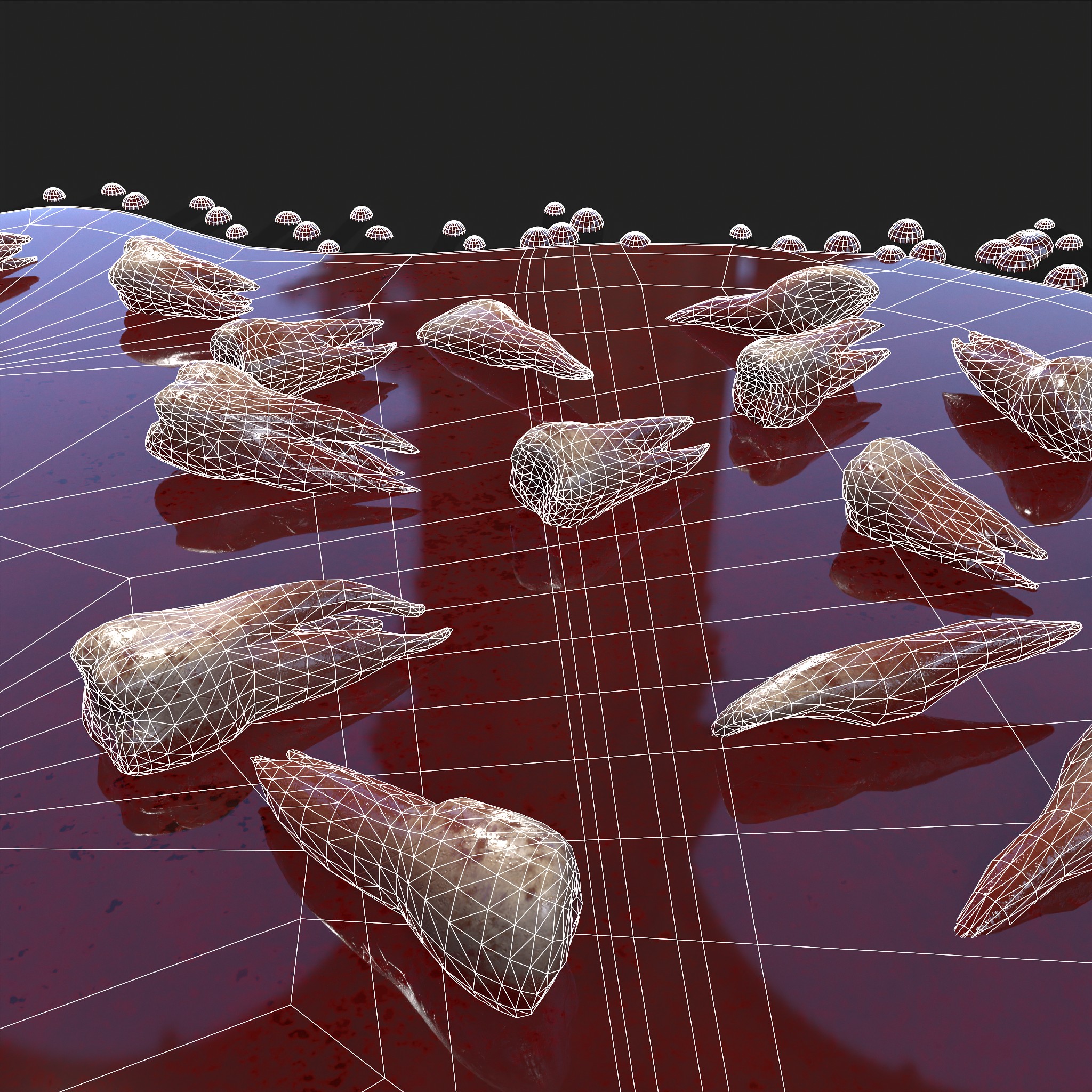 Teeth Bloody Pile - 3D Model by Get Dead Entertainment