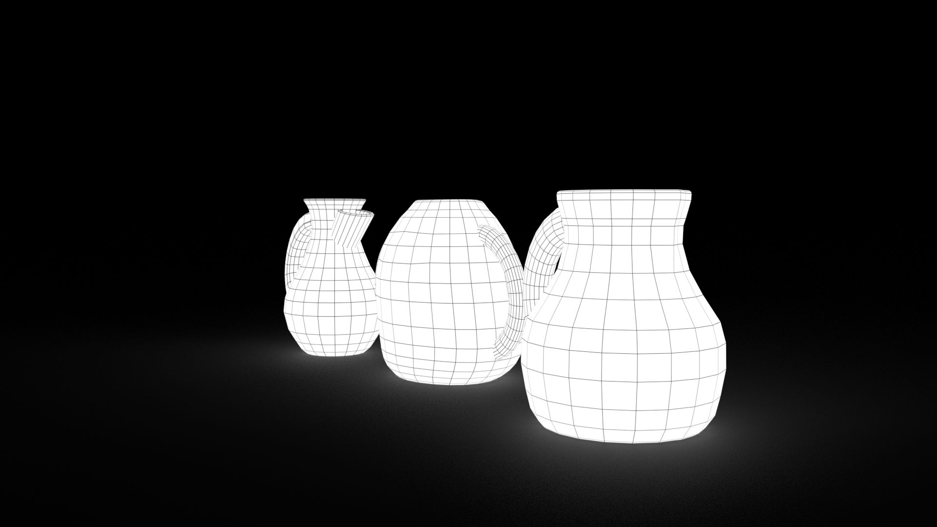 Three Medieval Jugs - 3D Model by Get Dead Entertainment