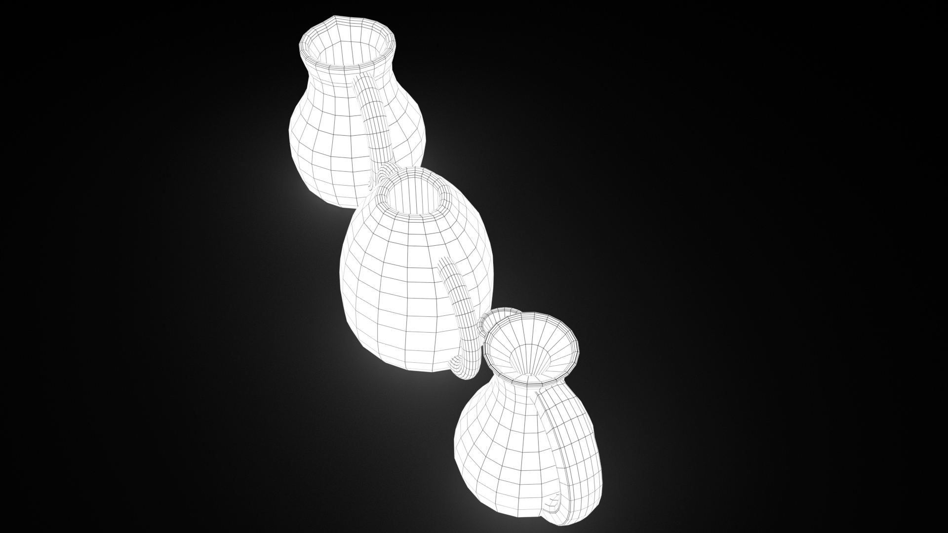 Three Medieval Jugs - 3D Model by Get Dead Entertainment