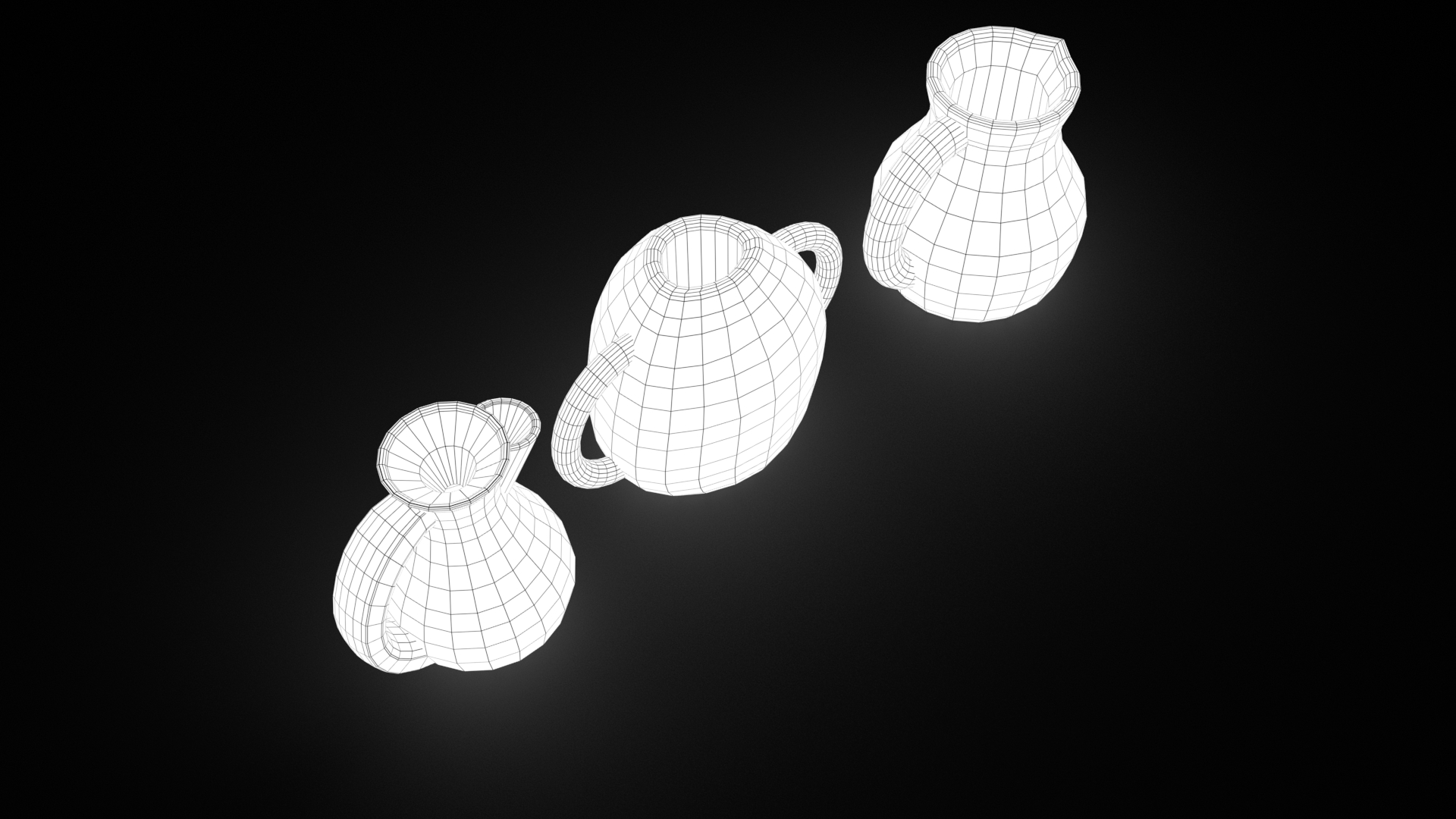 Three Medieval Jugs - 3D Model by Get Dead Entertainment