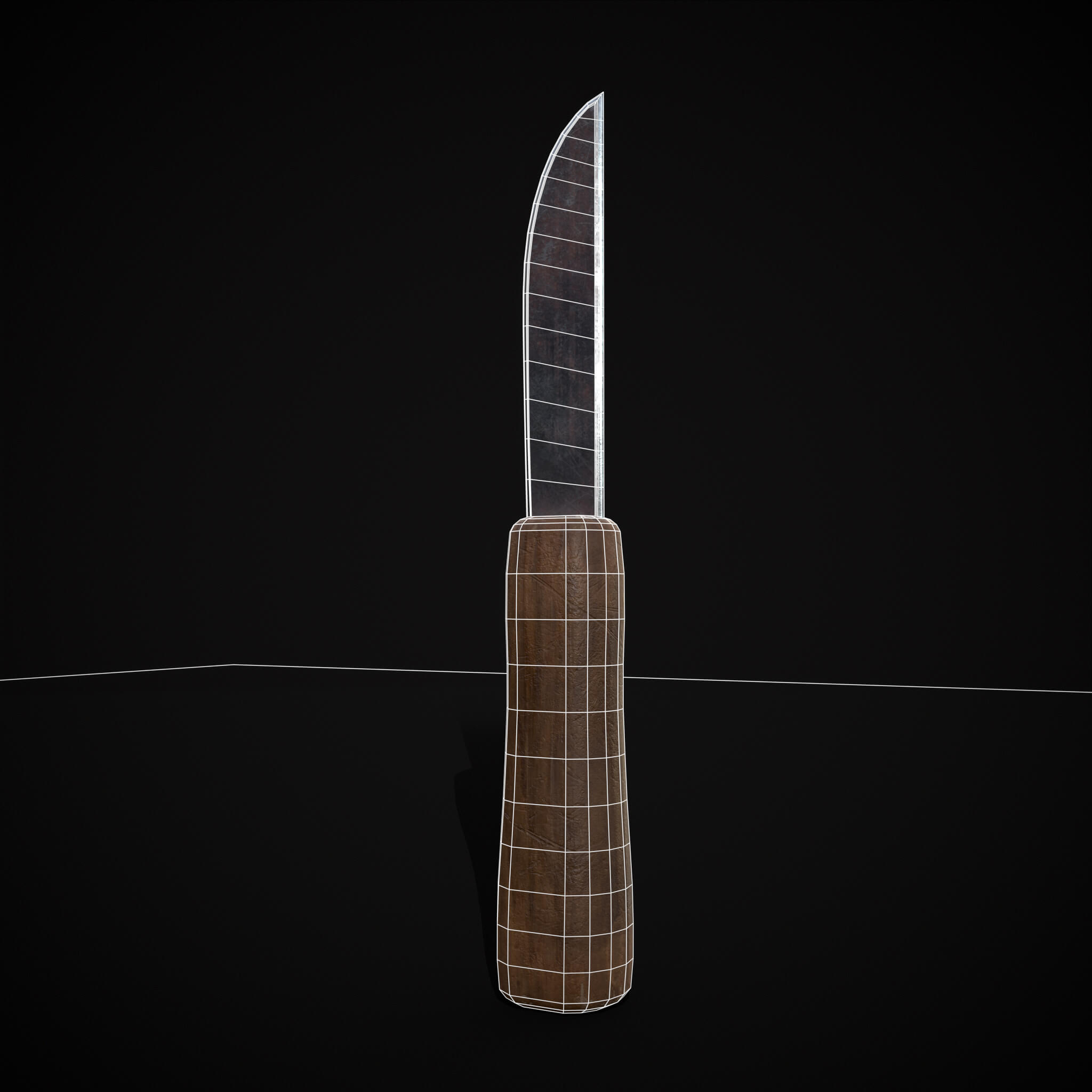 Three Worn Parring Knives - 3D Model by Get Dead Entertainment