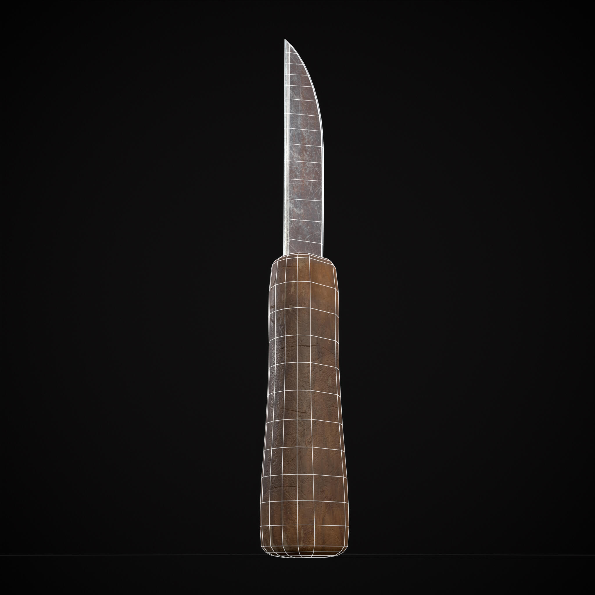 Three Worn Parring Knives - 3D Model by Get Dead Entertainment