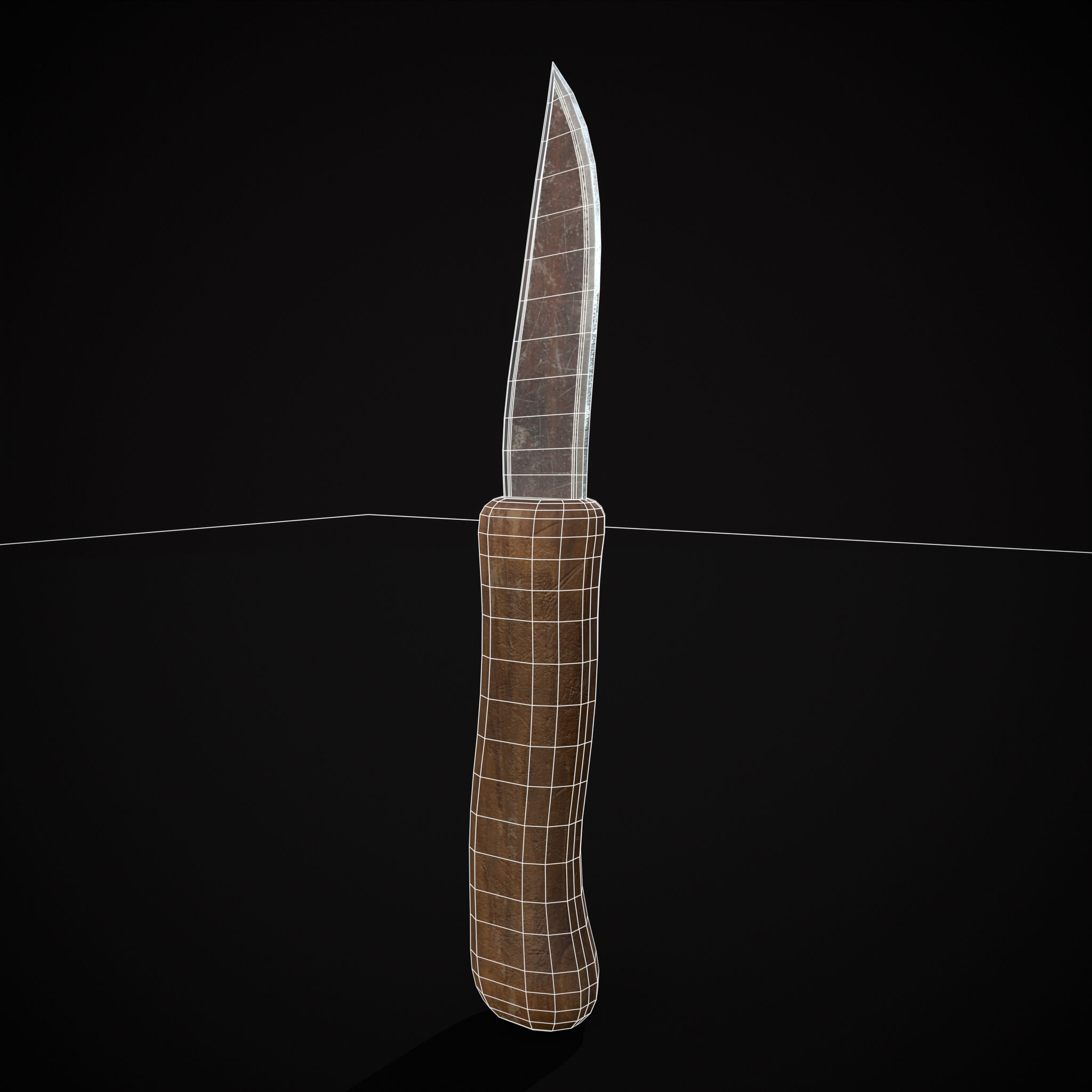 Three Worn Parring Knives - 3D Model by Get Dead Entertainment