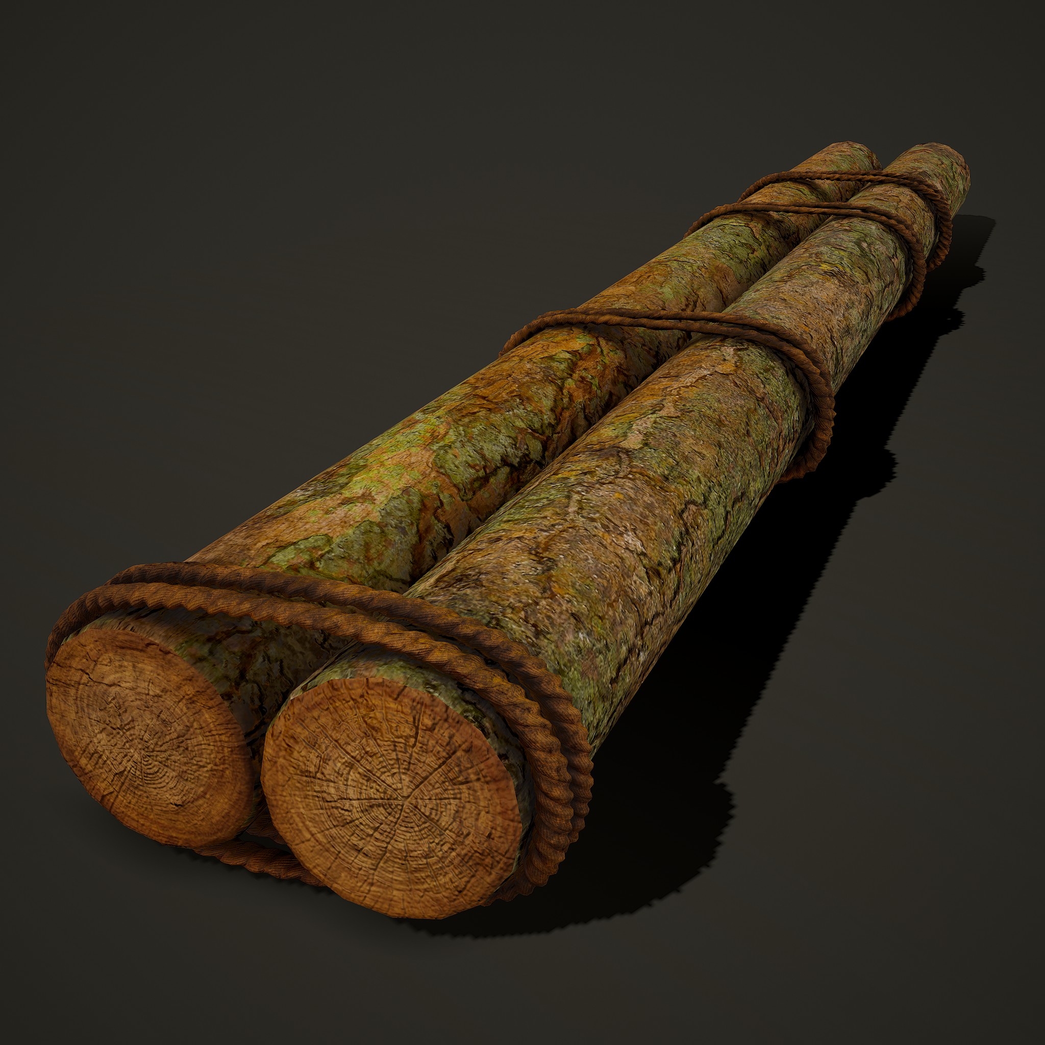 Tied Logs With Rope - 3D Model by Get Dead Entertainment