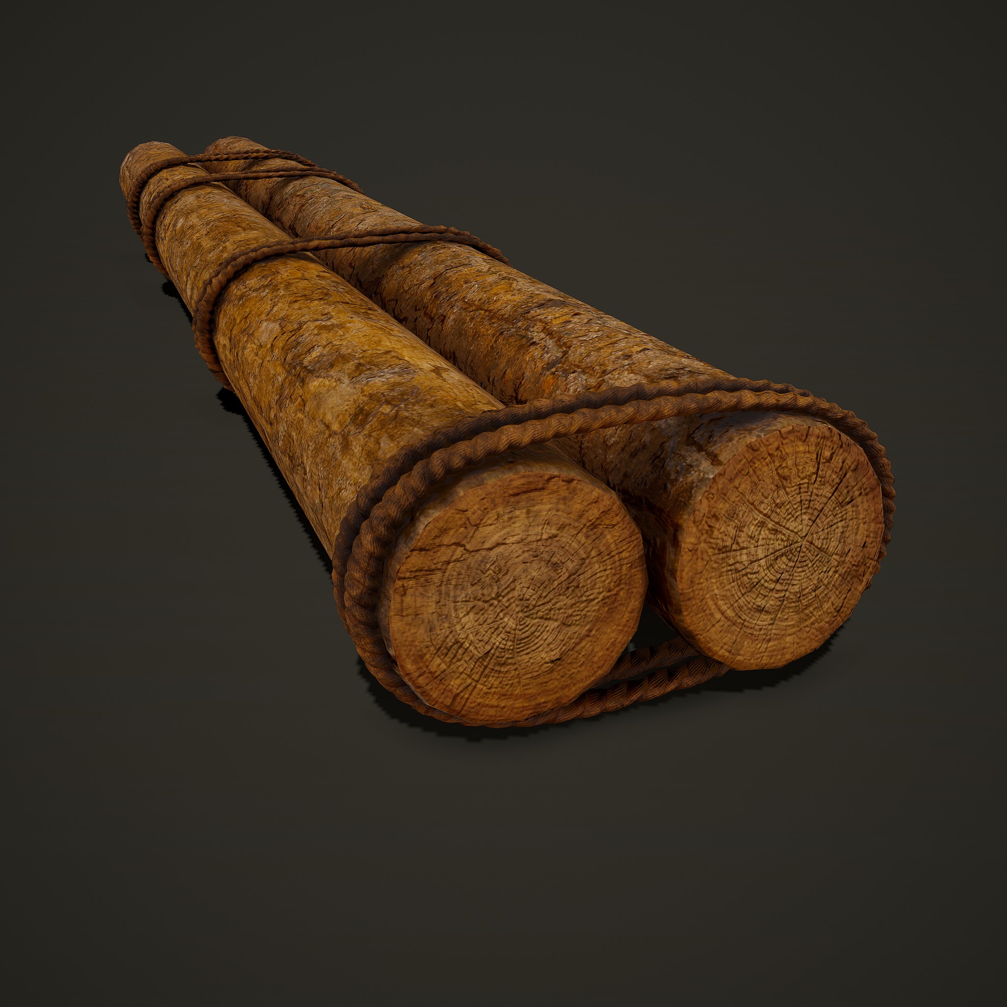 Tied Logs With Rope - 3D Model by Get Dead Entertainment