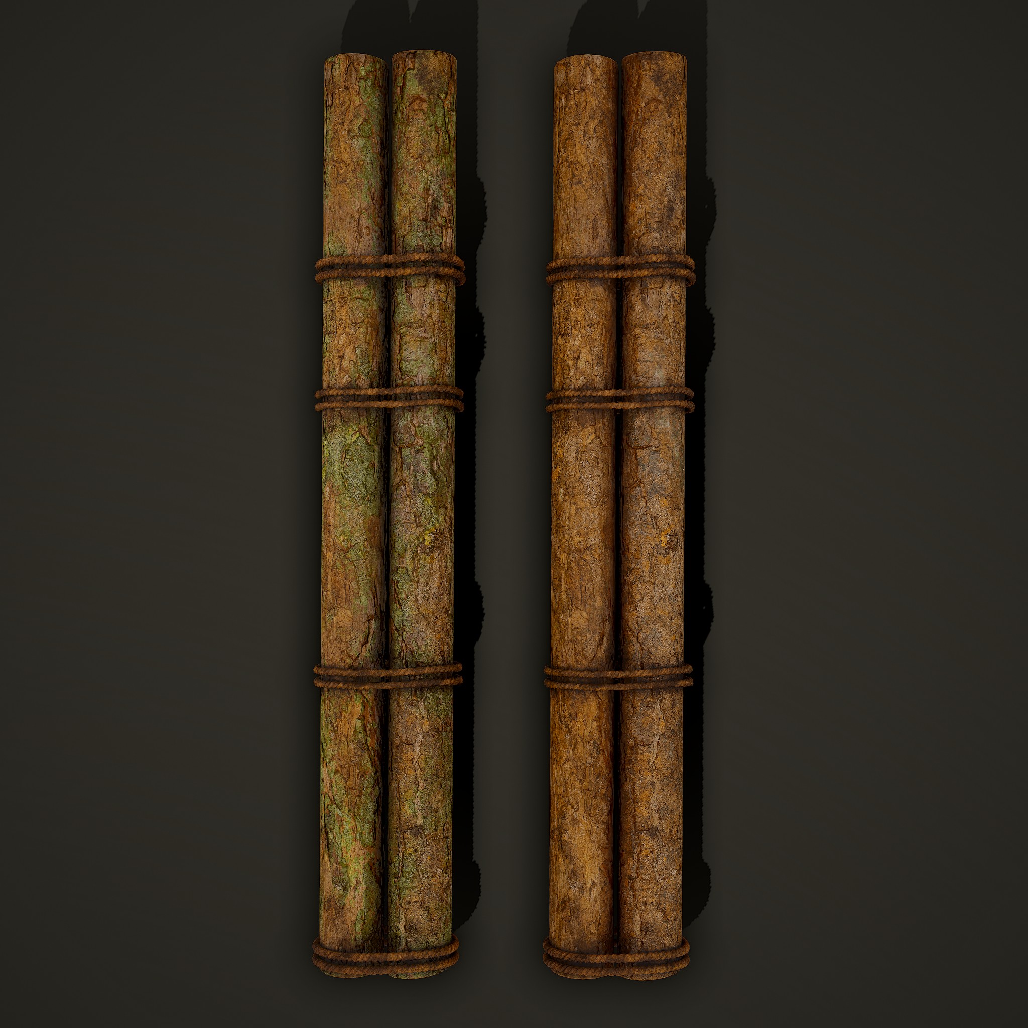 Tied Logs With Rope - 3D Model by Get Dead Entertainment