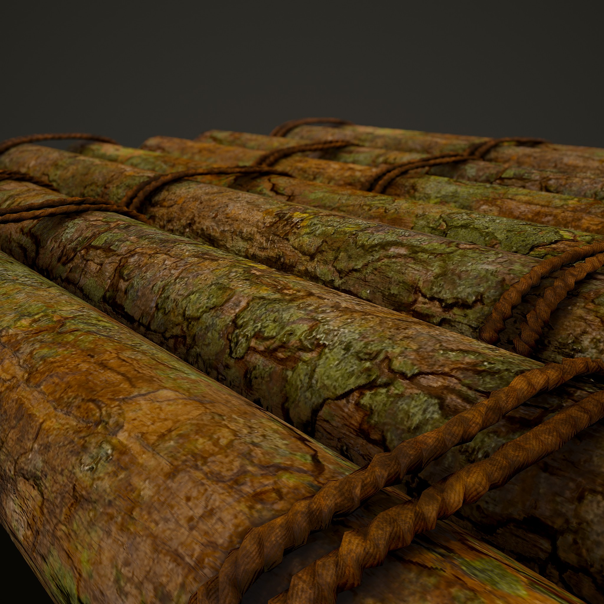 Tied Logs With Rope - 3D Model by Get Dead Entertainment
