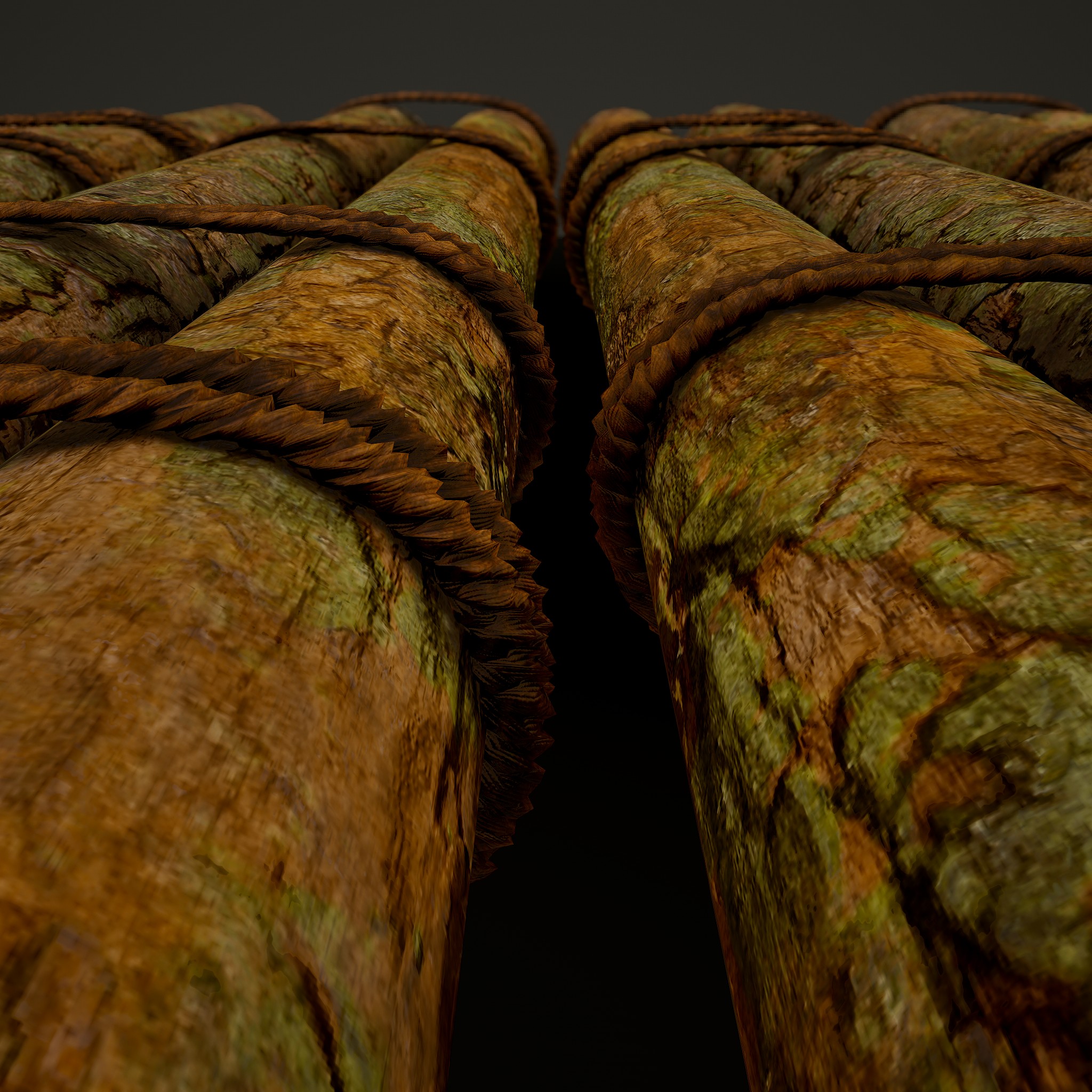 Tied Logs With Rope - 3D Model by Get Dead Entertainment