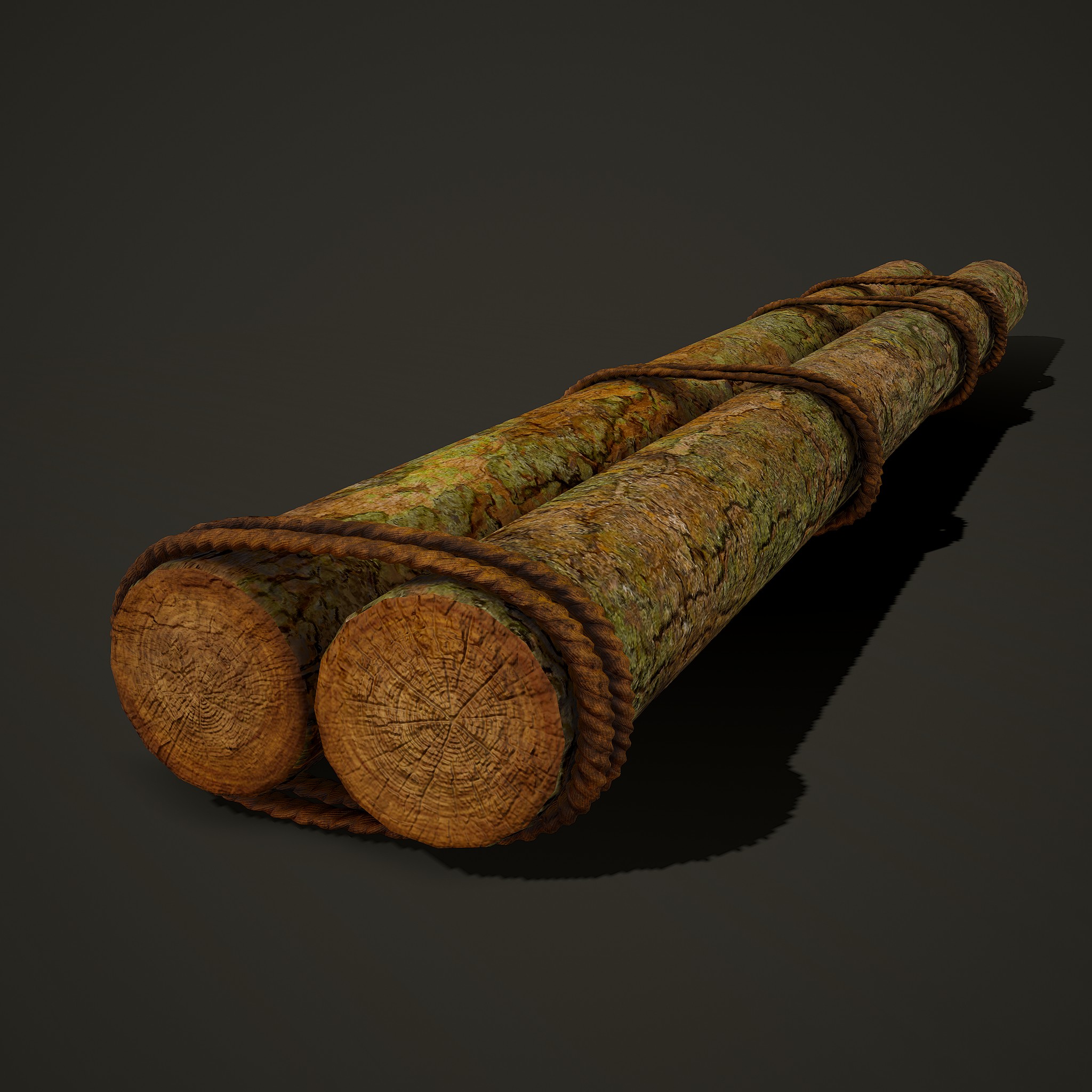 Tied Logs With Rope - 3D Model by Get Dead Entertainment