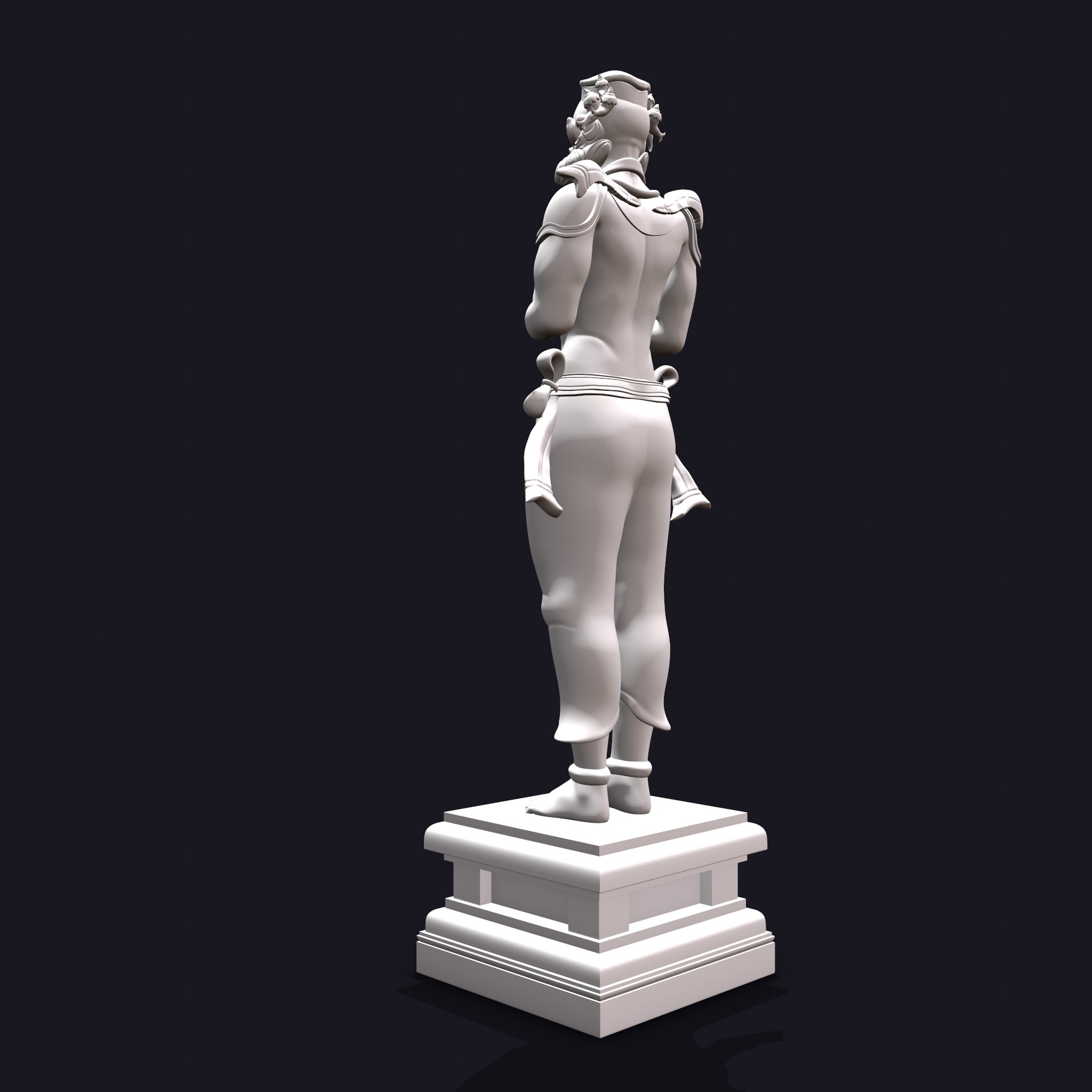 Traditional Statue - 3D Model by Get Dead Entertainment