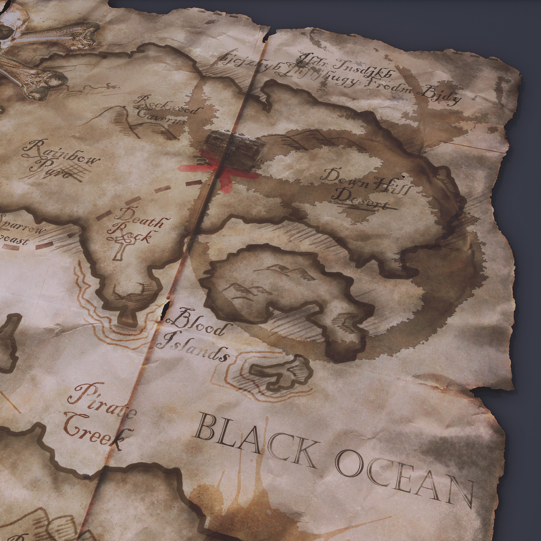 Treasure Map Animated - 3D Model by Get Dead Entertainment