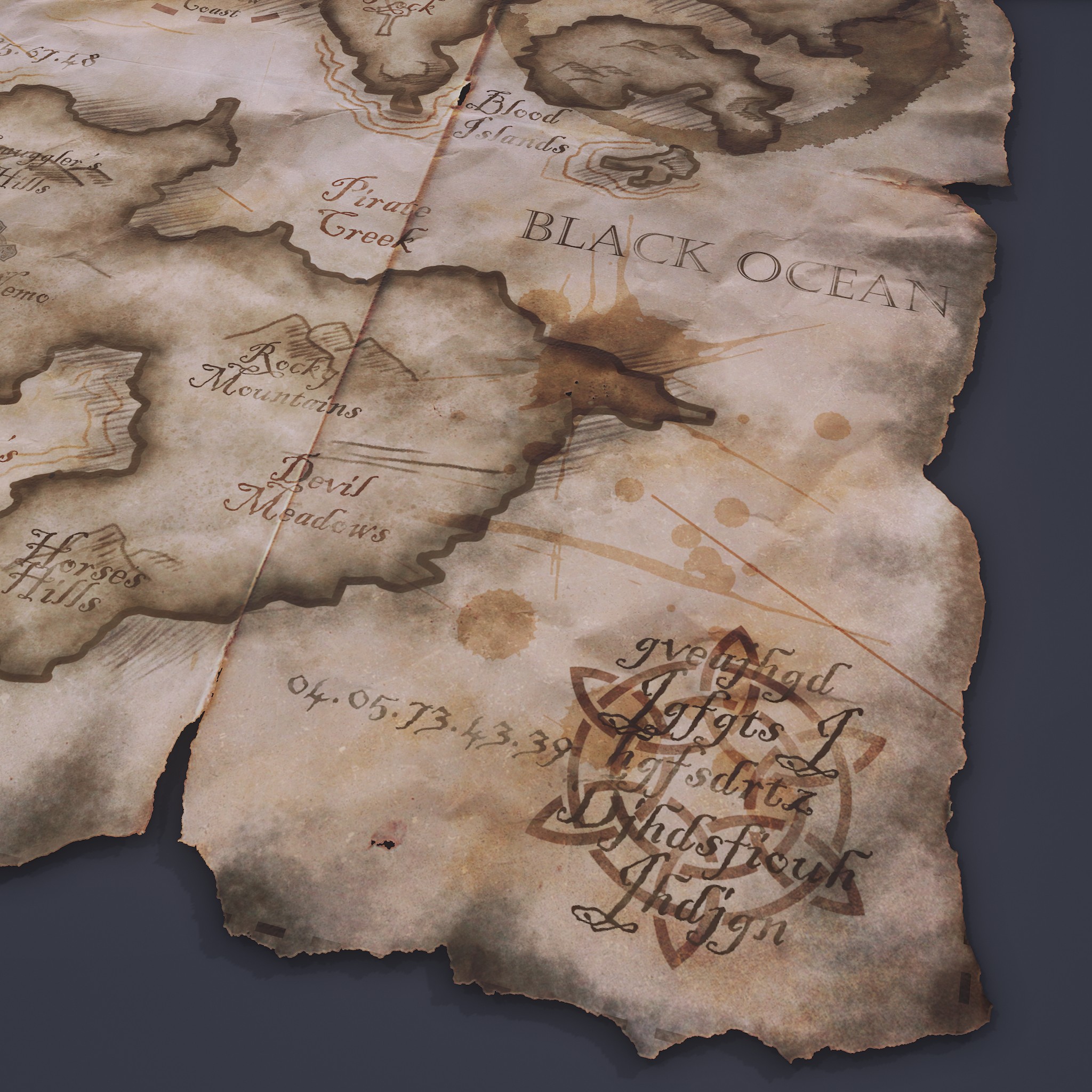 Treasure Map Animated - 3D Model by Get Dead Entertainment