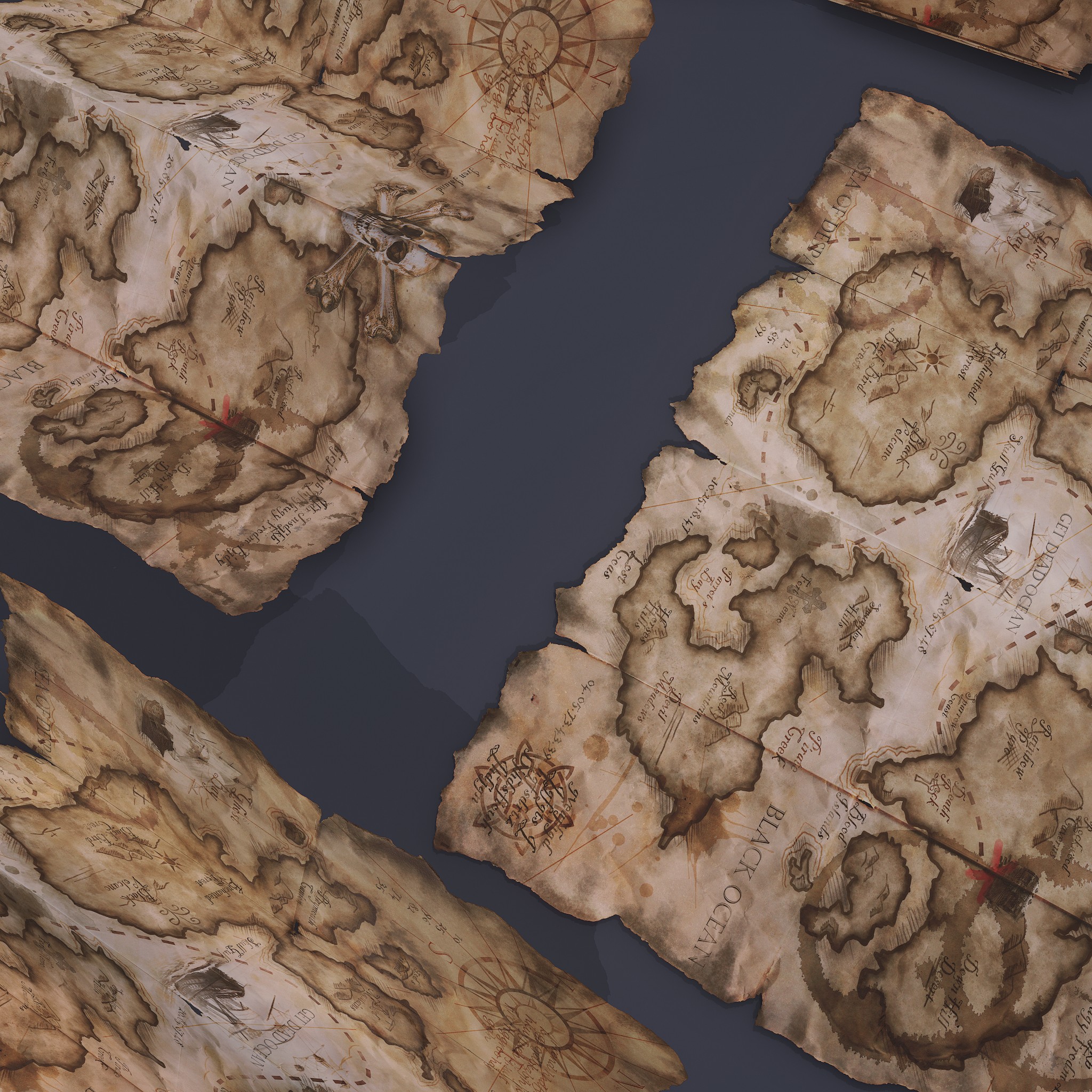 Treasure Map Animated - 3D Model by Get Dead Entertainment