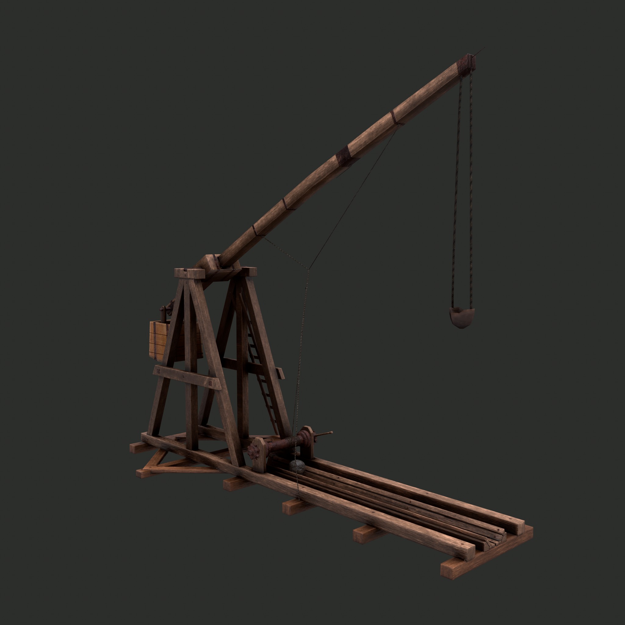Trebuchet Packaged - 3D Model by Get Dead Entertainment