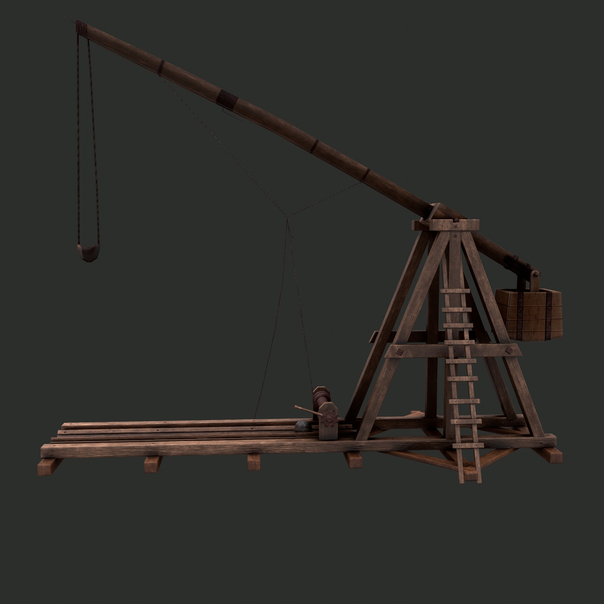 Trebuchet Packaged - 3D Model by Get Dead Entertainment