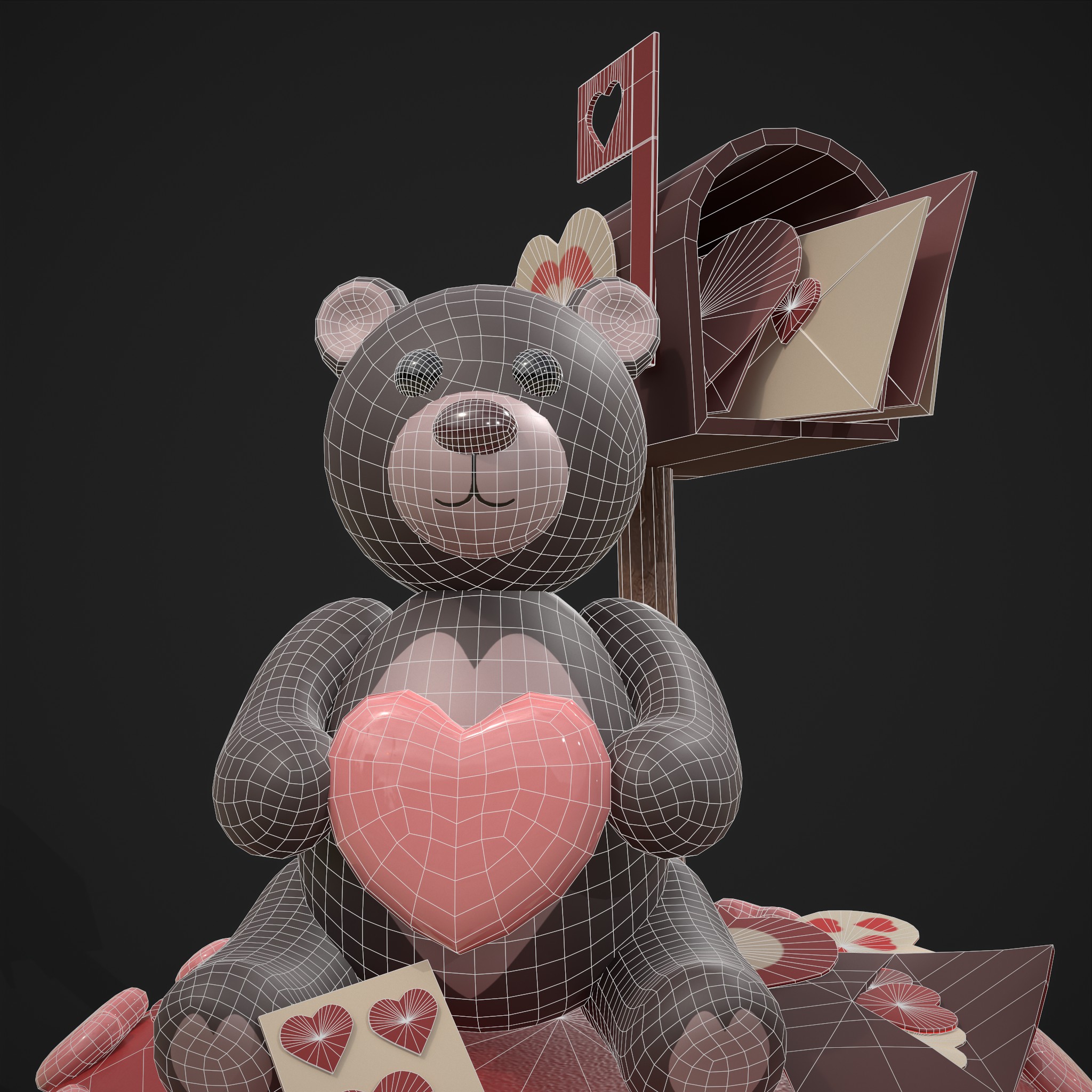 Valentines Bear Cupcake - 3D Model by Get Dead Entertainment