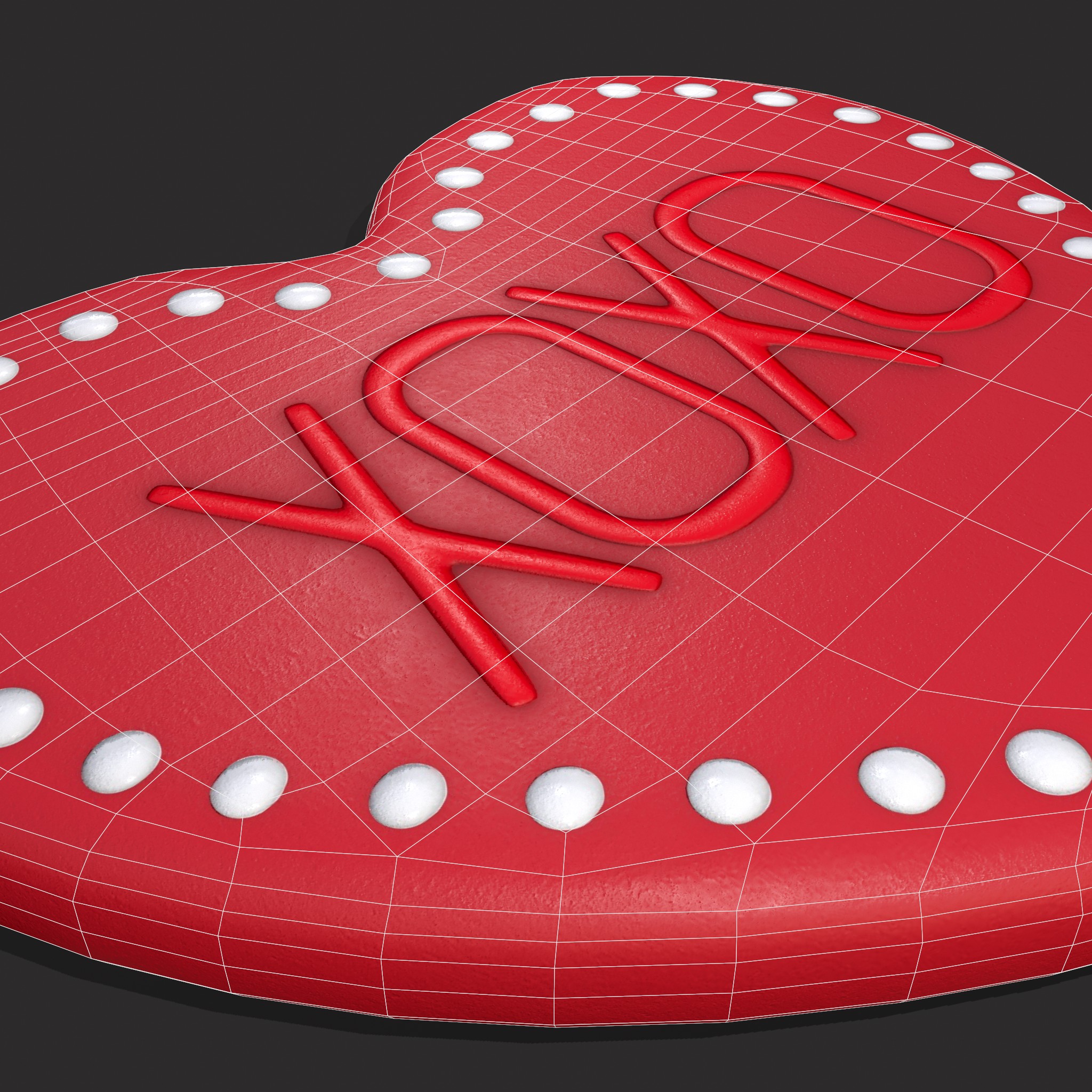 Valentines Cookie XOXO - 3D Model by Get Dead Entertainment