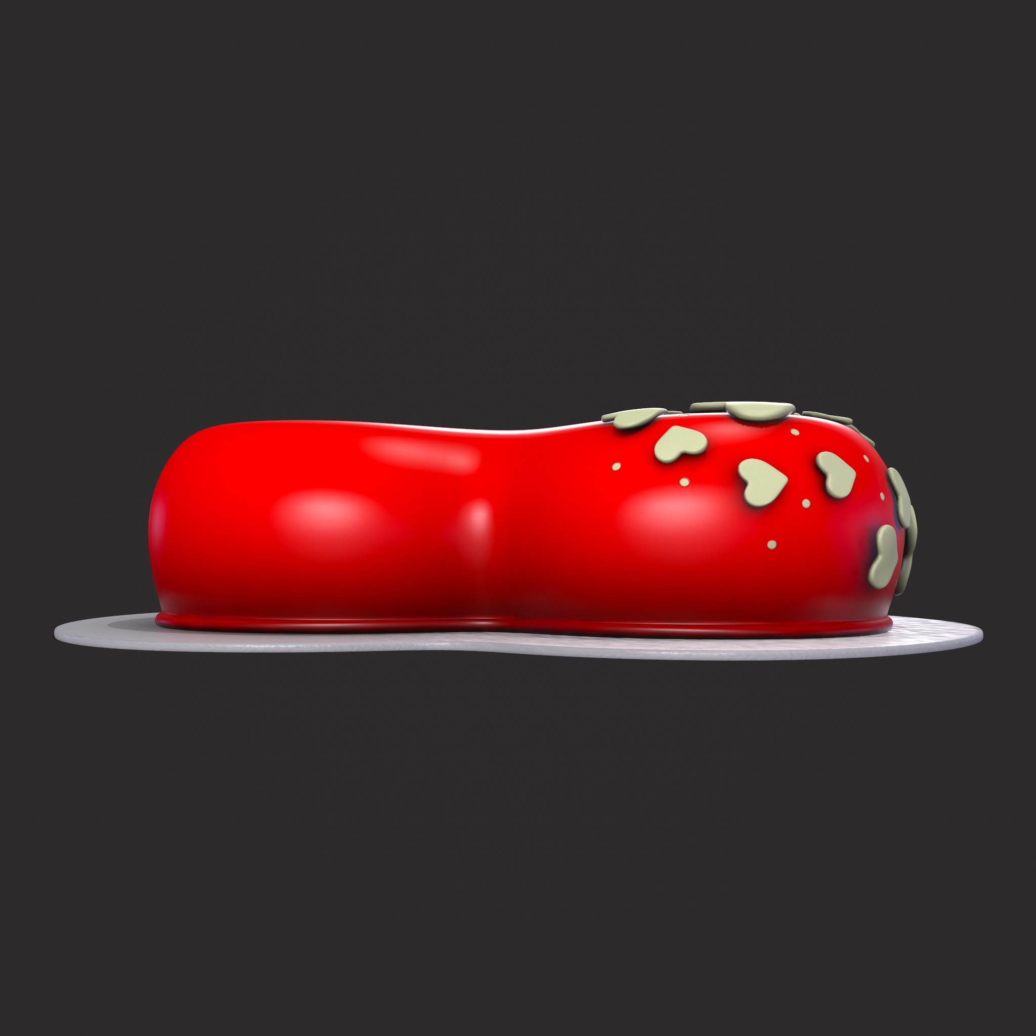 Valentines Heart Shaped Heart Cake - 3D Model by Get Dead Entertainment