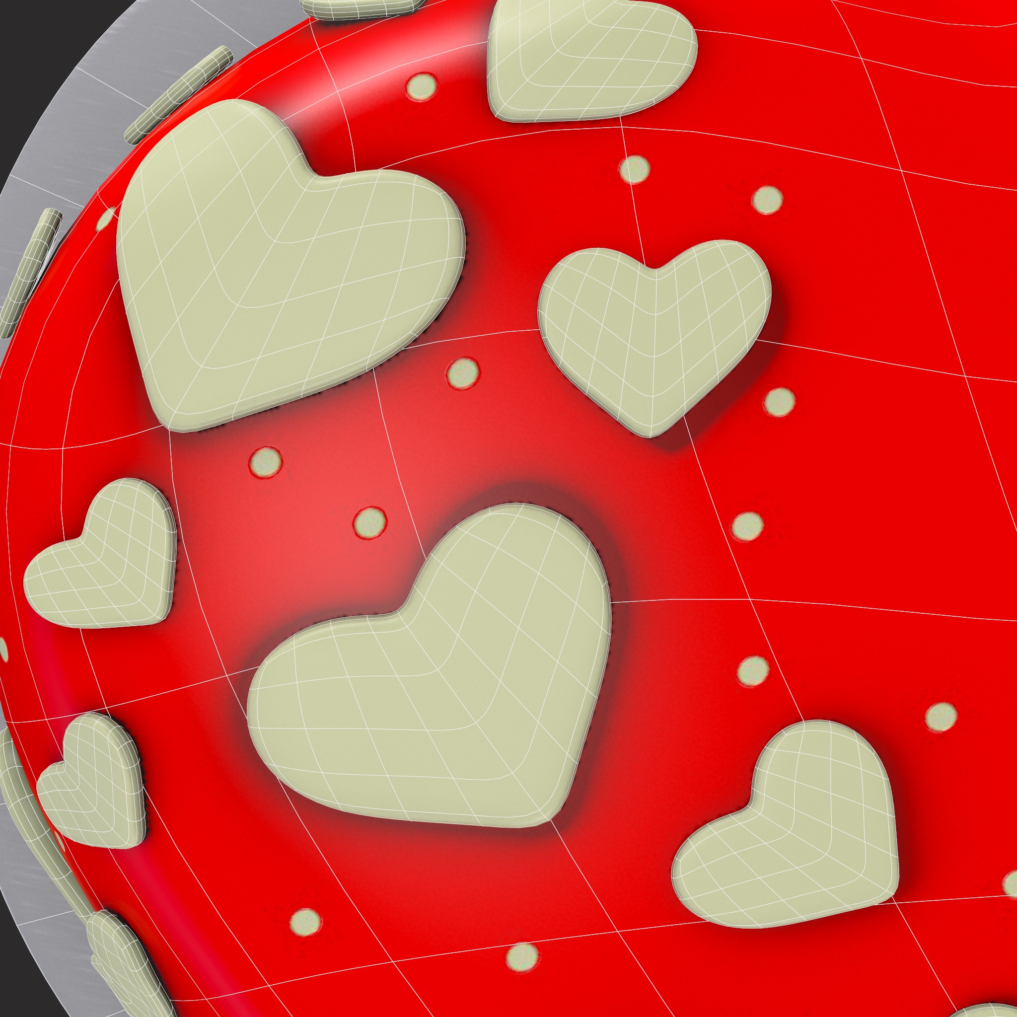 Valentines Heart Shaped Heart Cake - 3D Model by Get Dead Entertainment
