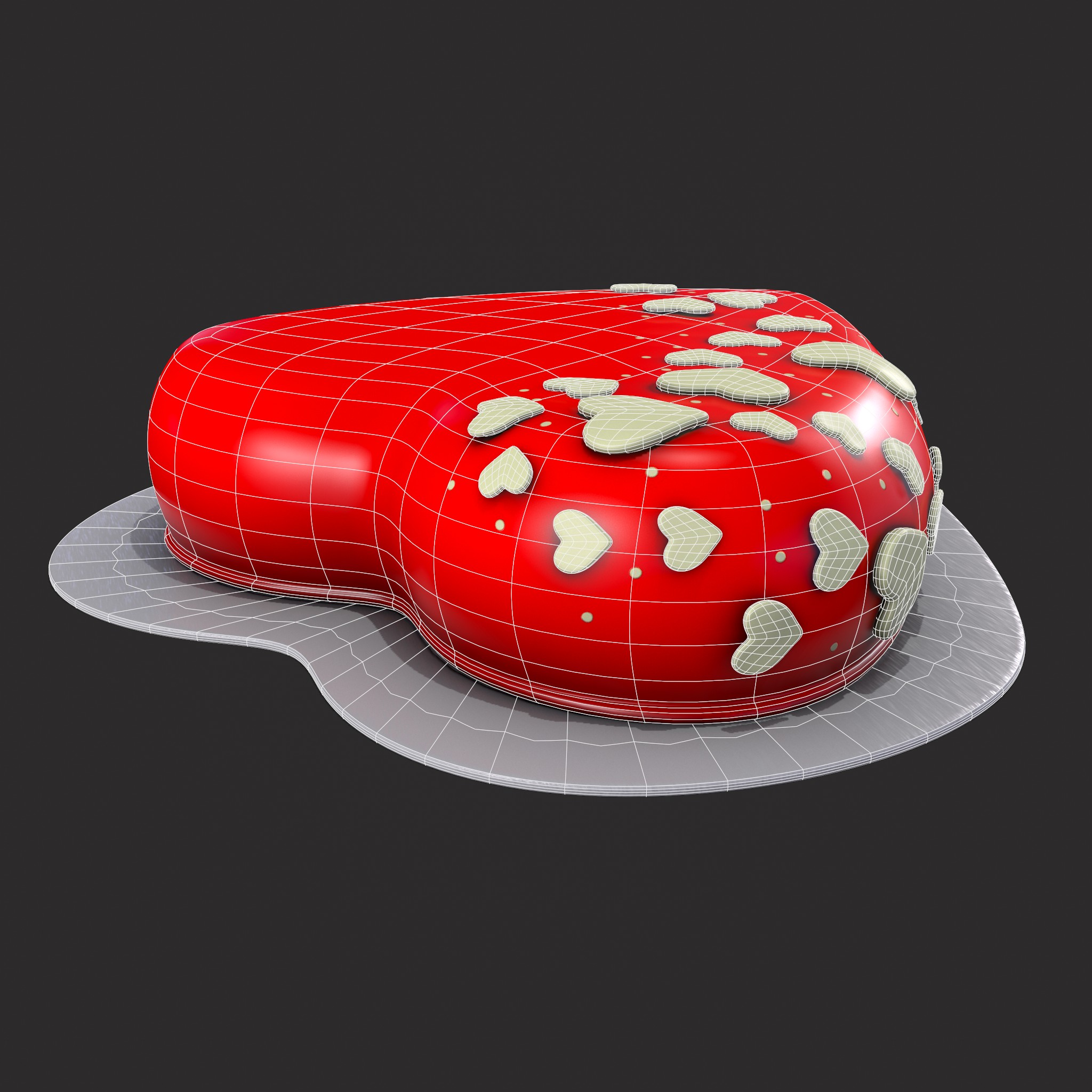 Valentines Heart Shaped Heart Cake - 3D Model by Get Dead Entertainment