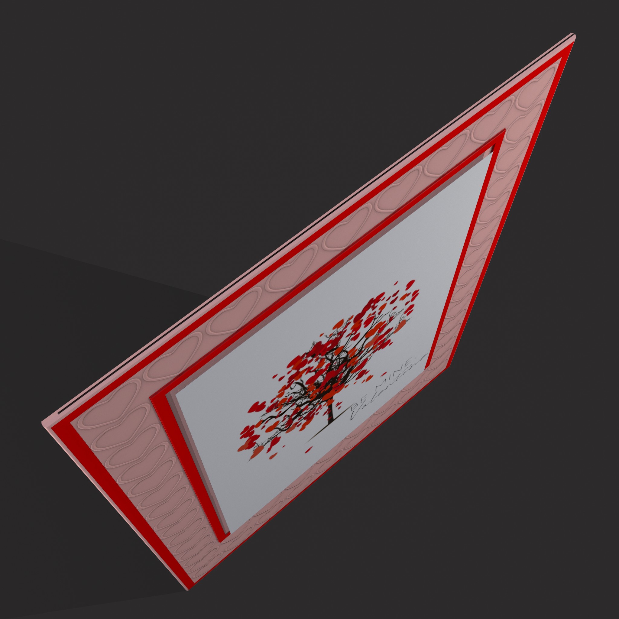 Valentines Heart Tree Card - 3D Model by Get Dead Entertainment