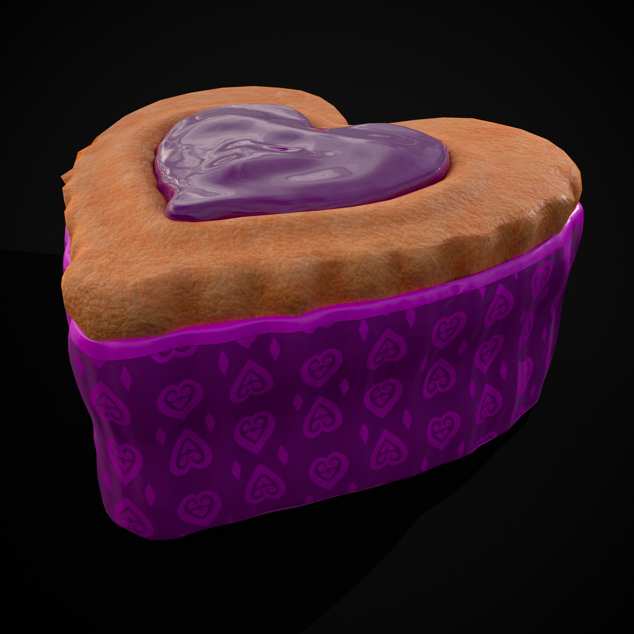 Valentines Jelly Heart Pastry - 3D Model by Get Dead Entertainment