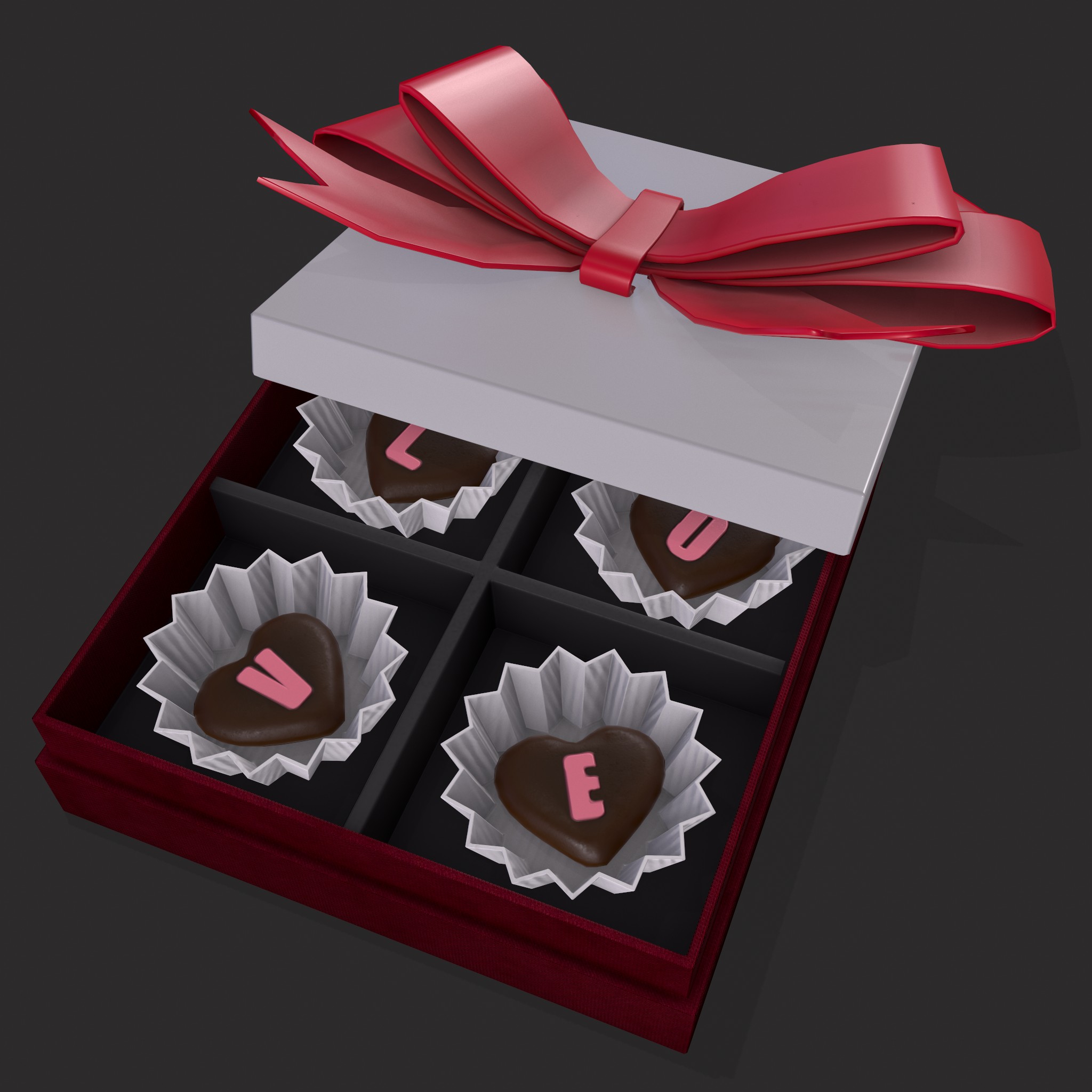 Valentines Love Chocolate Box - 3D Model by Get Dead Entertainment