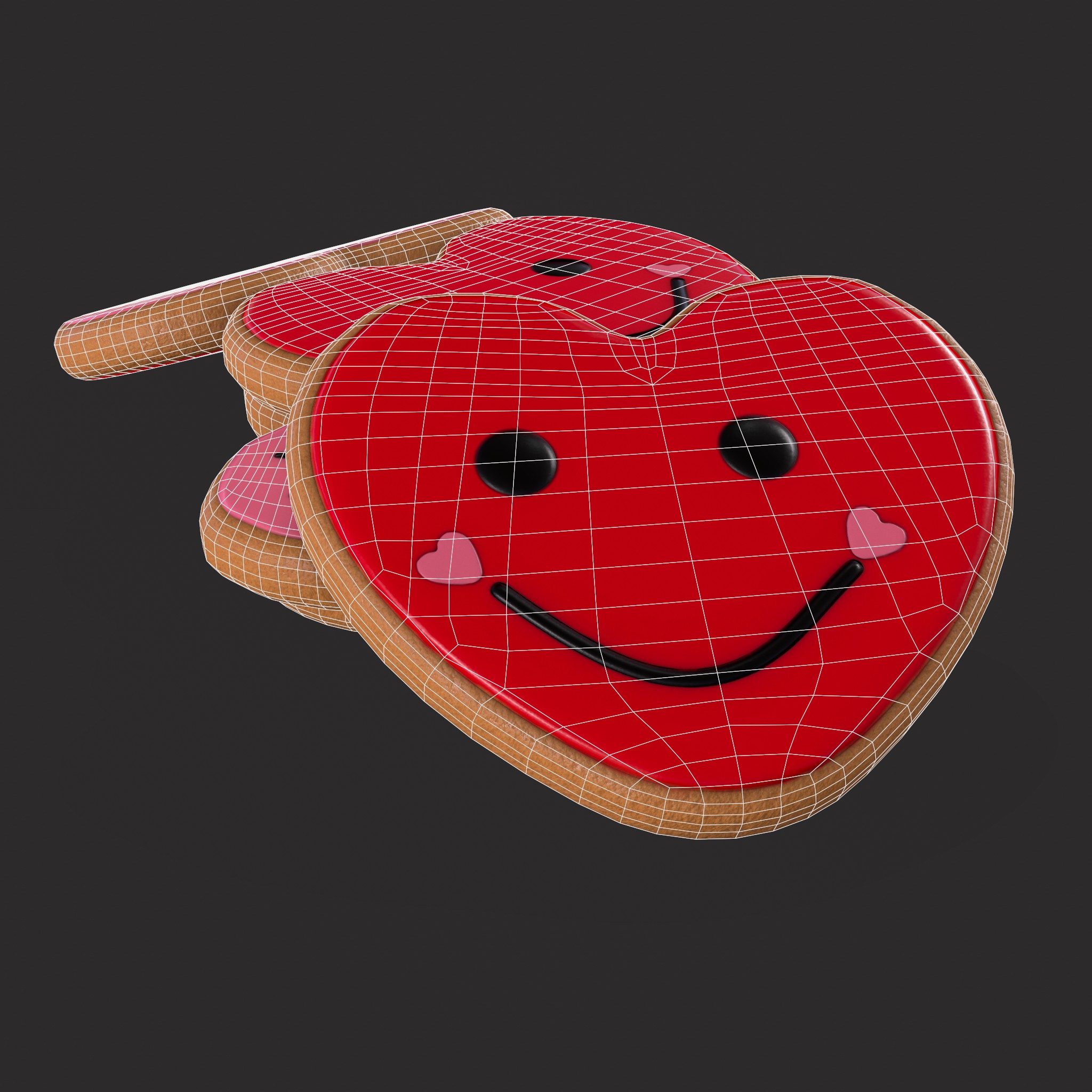 Valentines XOXO Cookie - 3D Model by Get Dead Entertainment