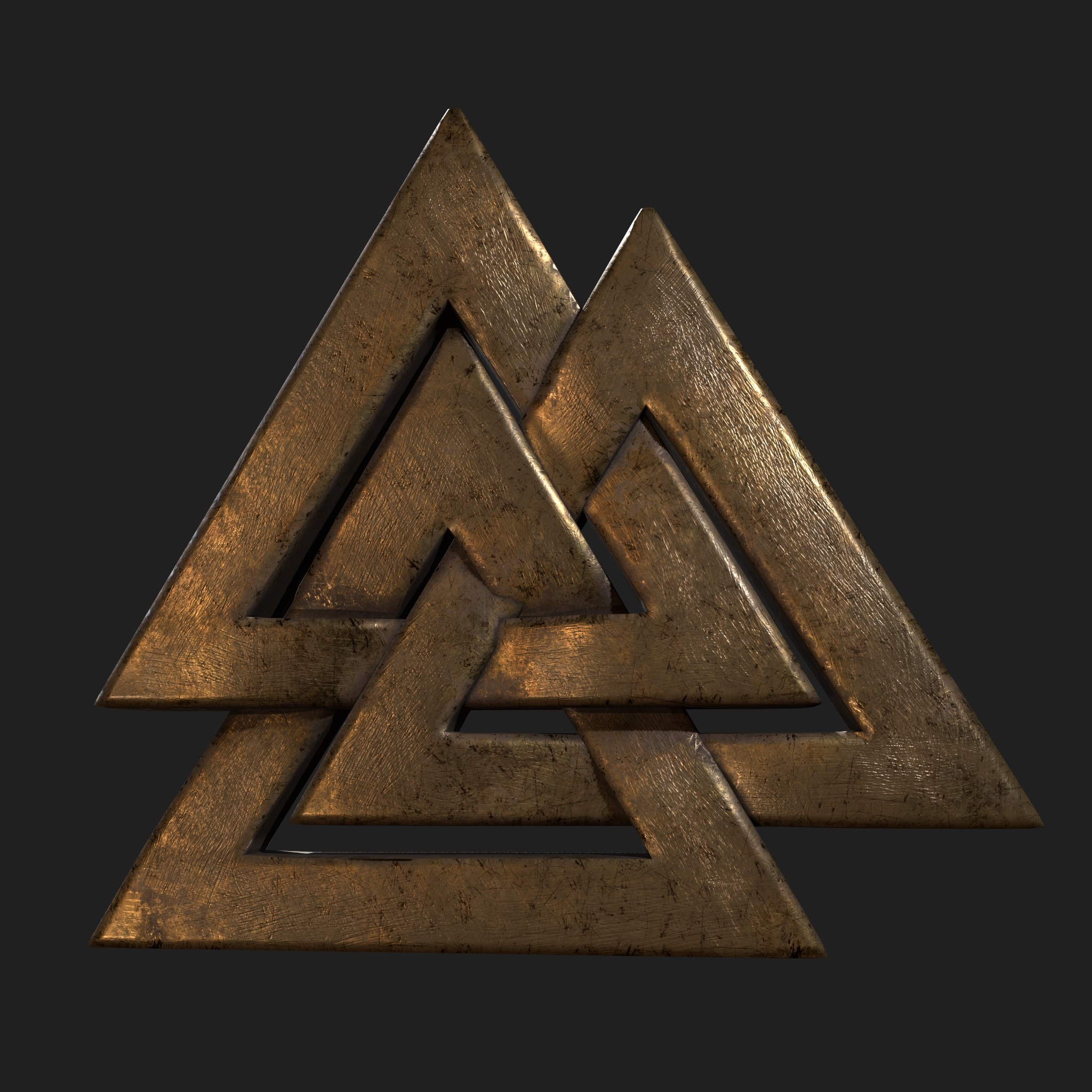 Valknut Plaque - 3D Model by Get Dead Entertainment