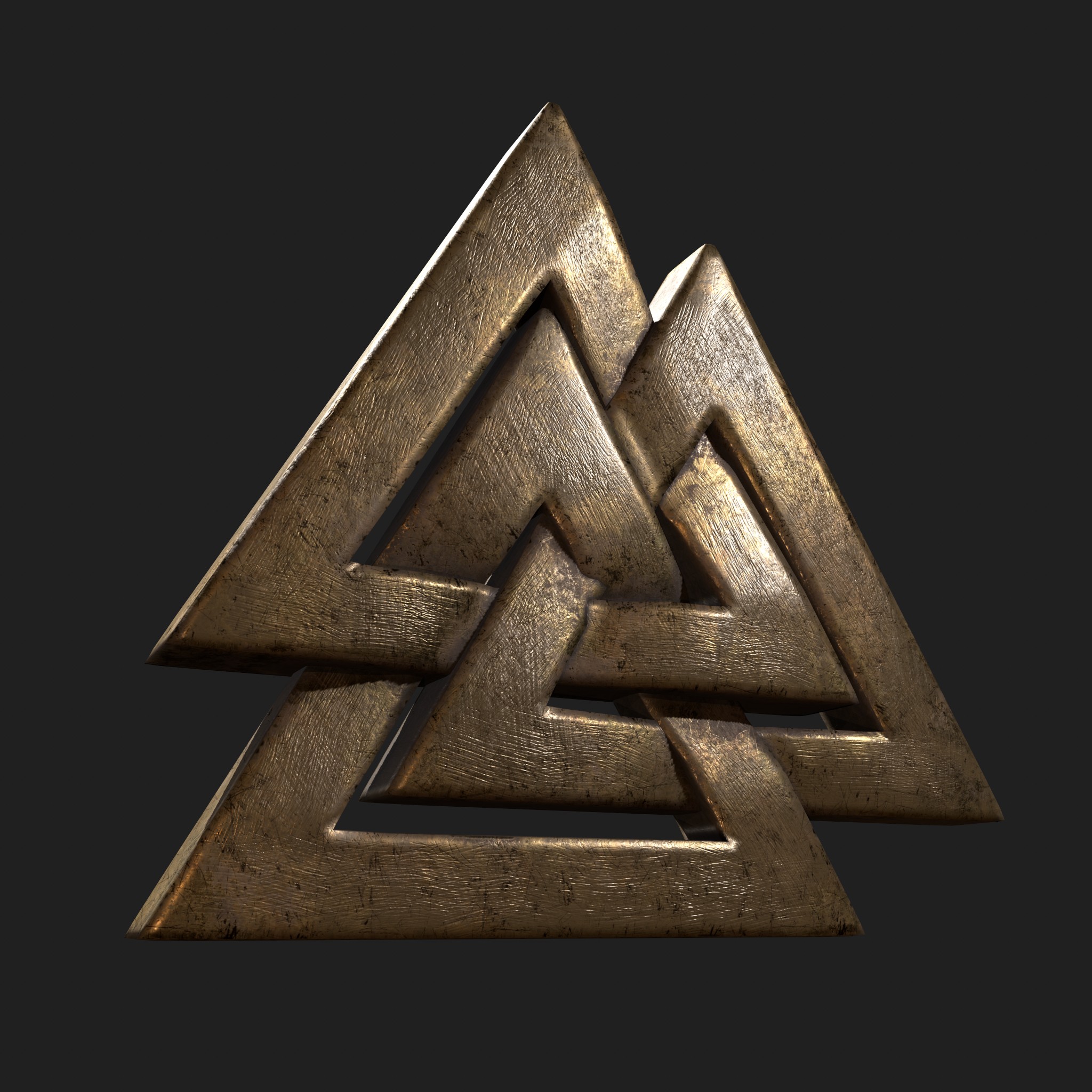 Valknut Plaque - 3D Model by Get Dead Entertainment