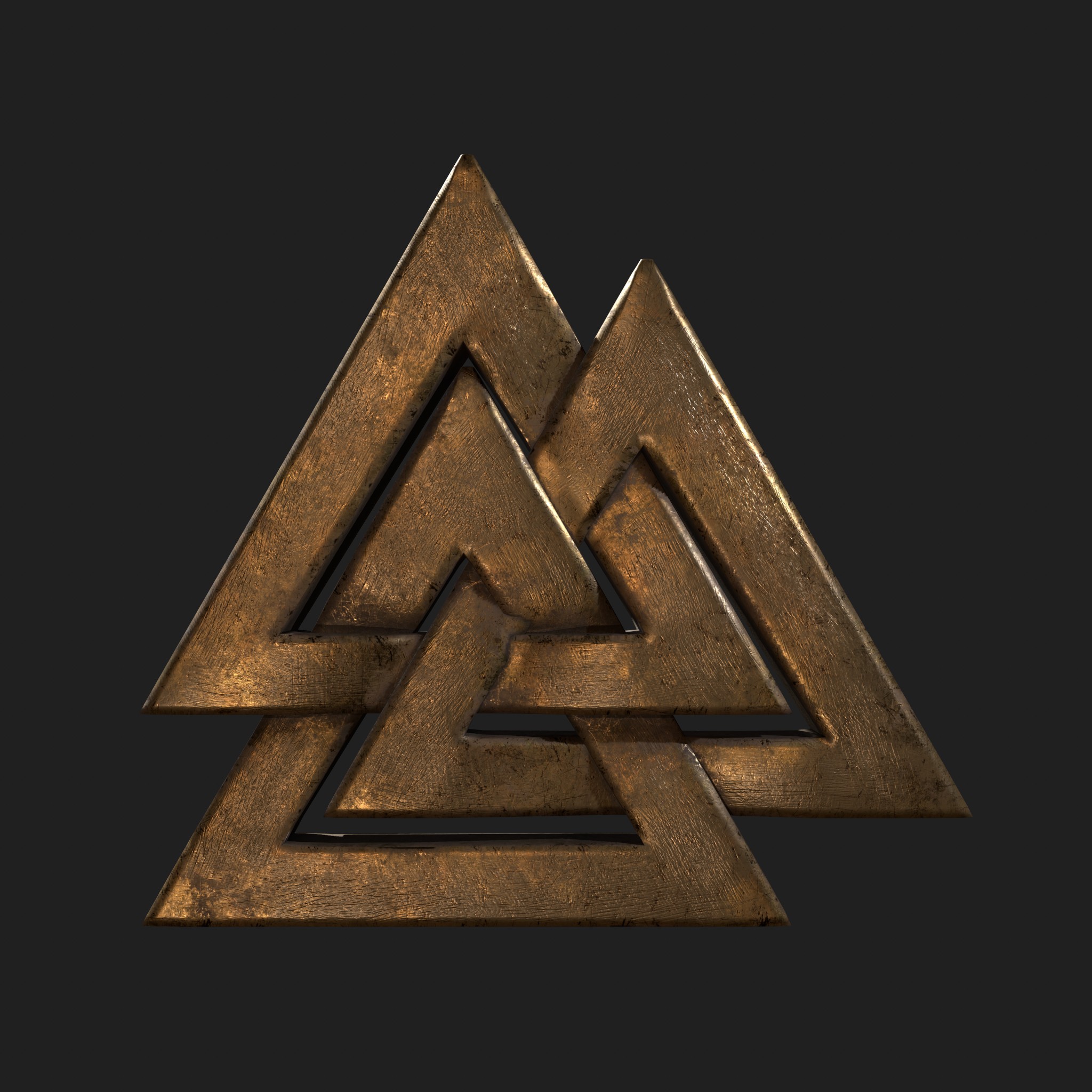 Valknut Plaque - 3D Model by Get Dead Entertainment