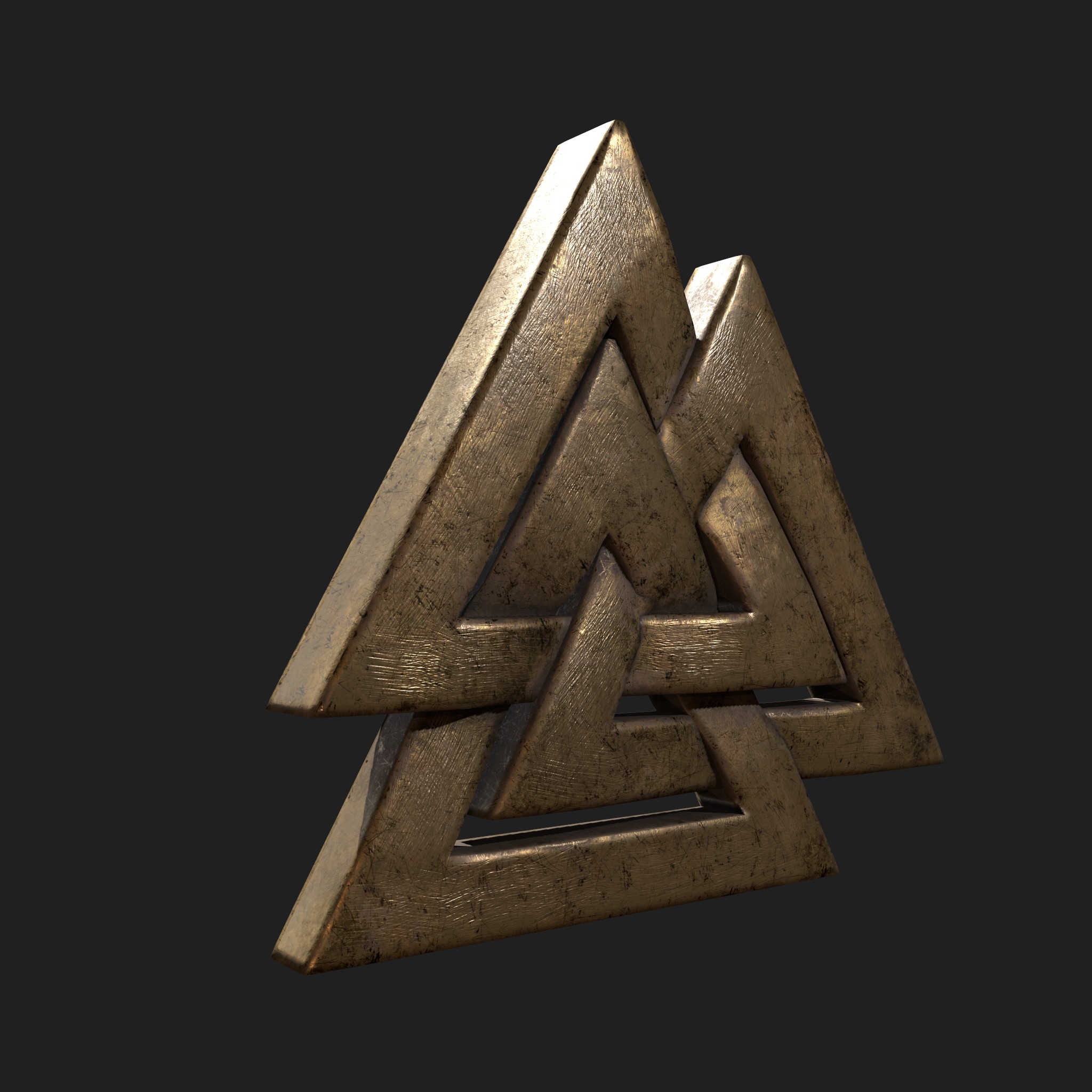 Valknut Plaque - 3D Model by Get Dead Entertainment