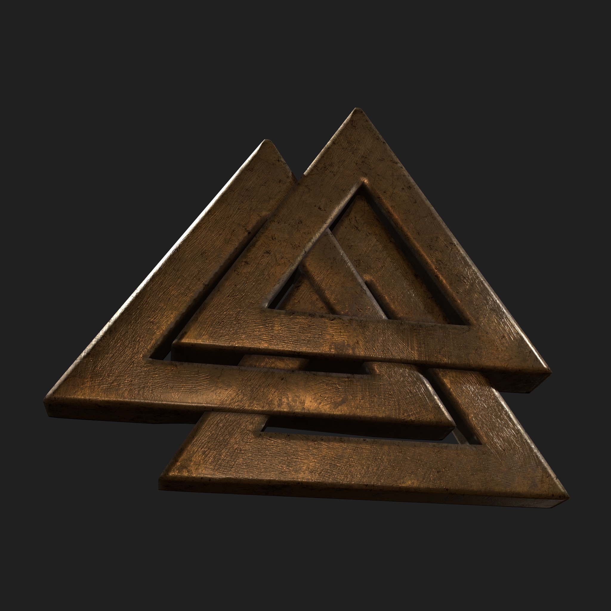 Valknut Plaque - 3D Model by Get Dead Entertainment