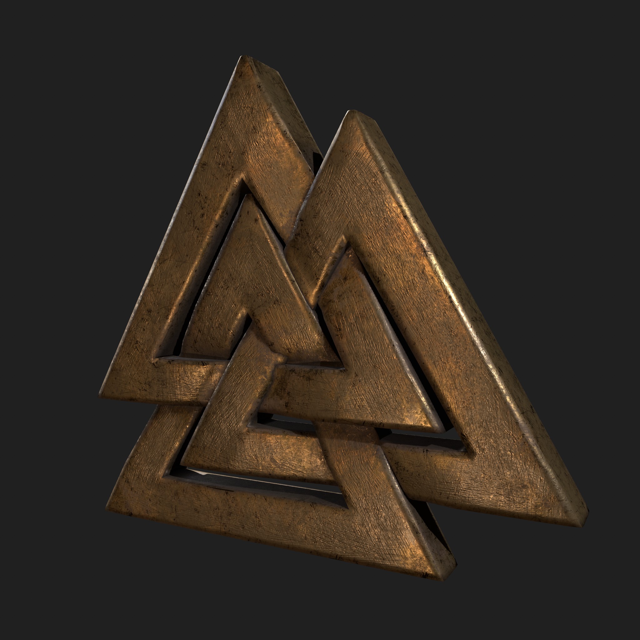 Valknut Plaque - 3D Model by Get Dead Entertainment